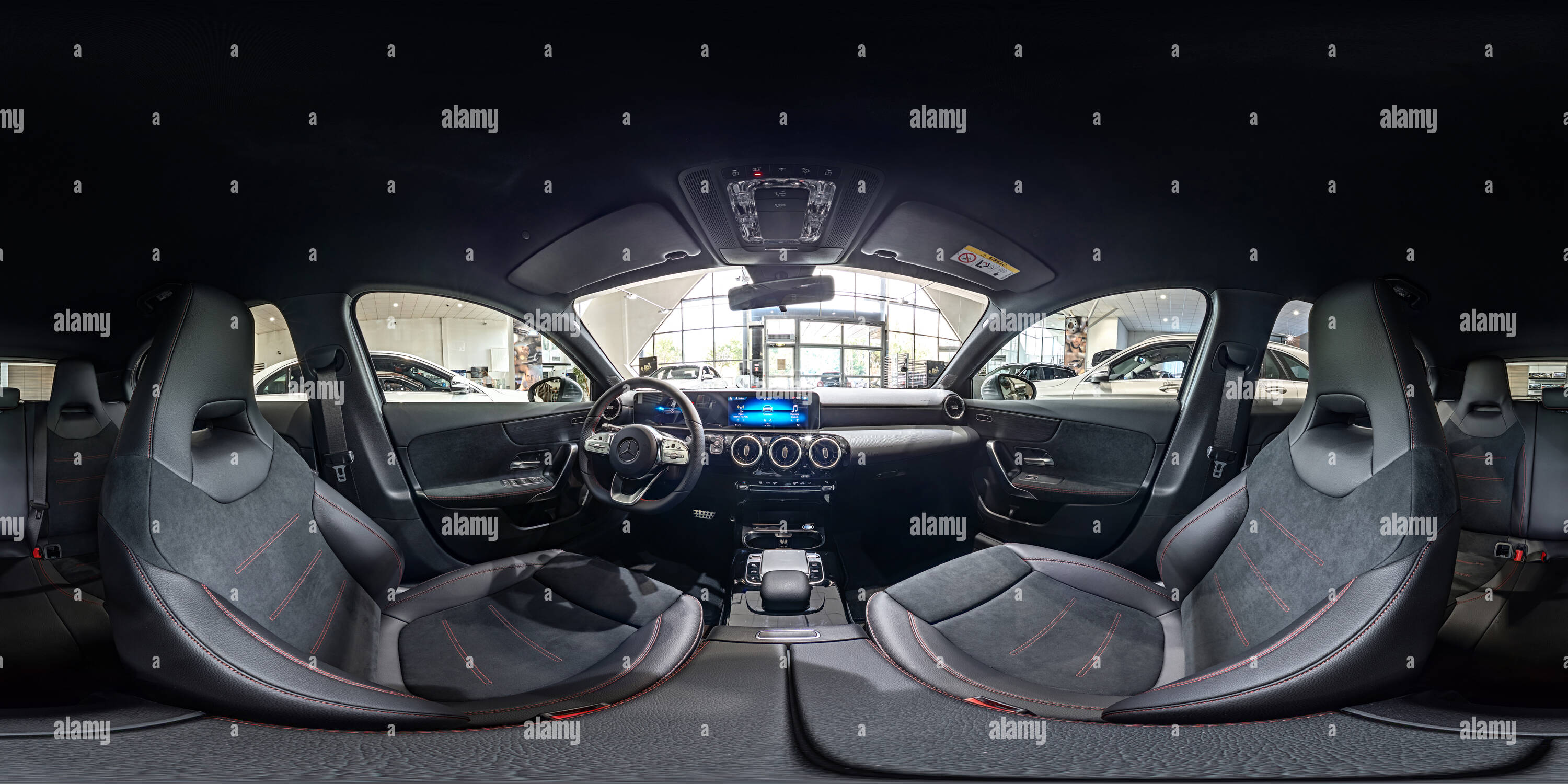 360° view of Interior "Mercedes-Benz" A-class - Alamy