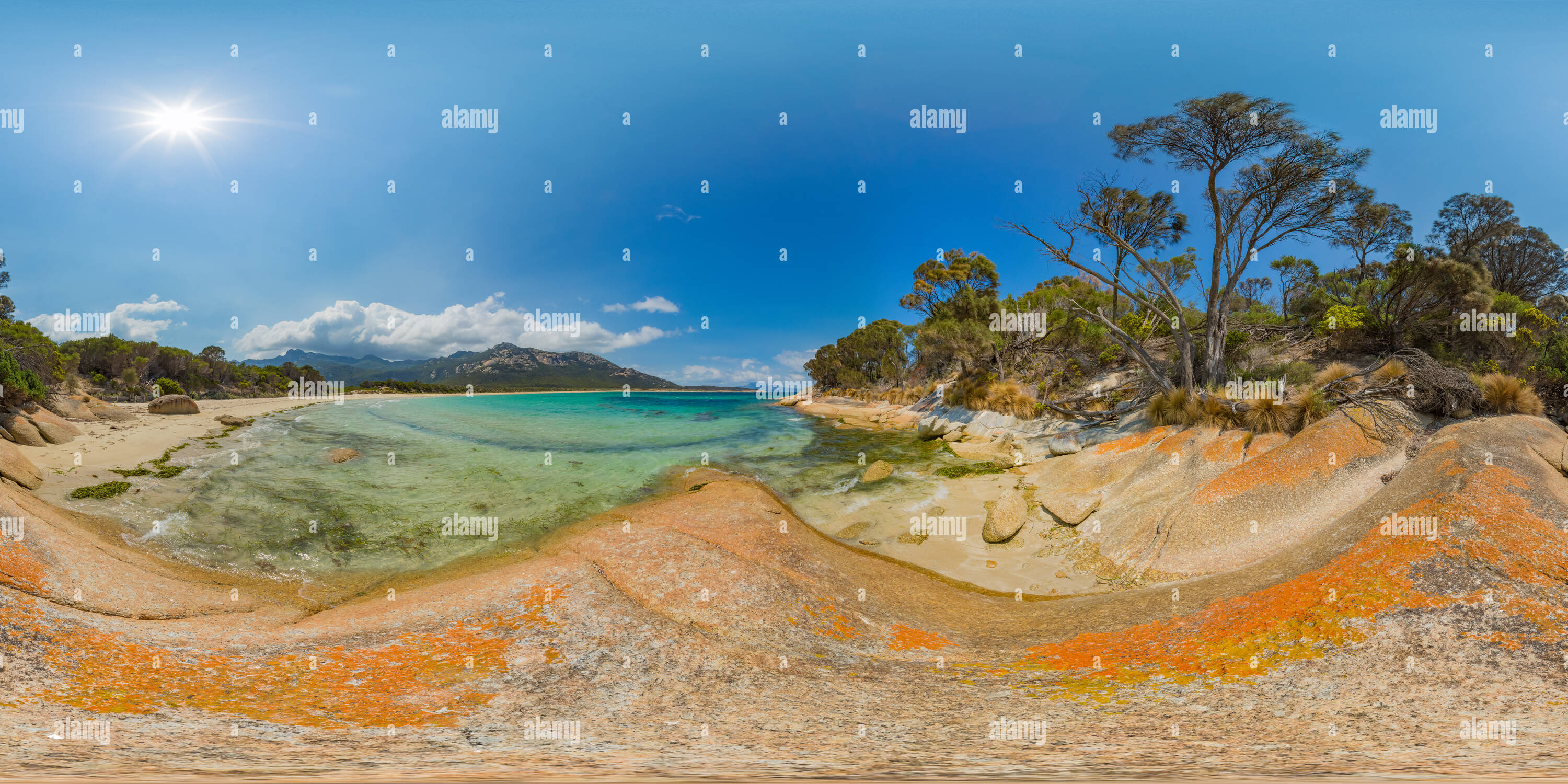 360° view of Trousers Point, Flinders Island - Alamy