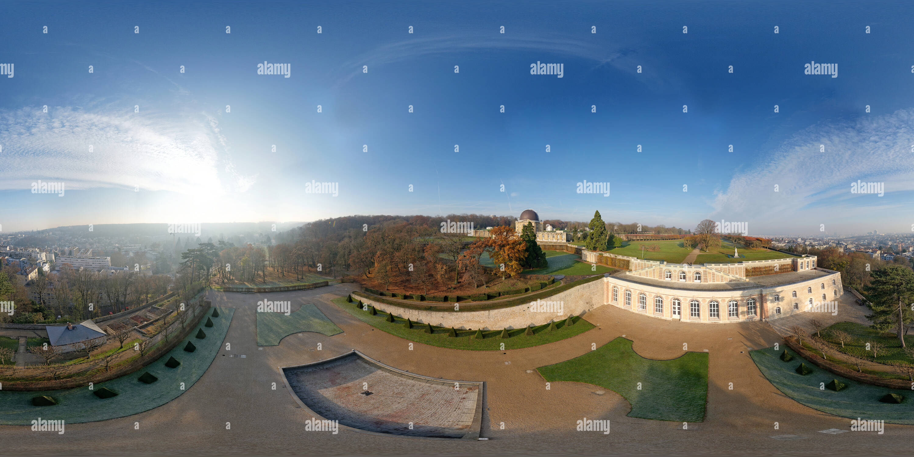 360° view of Orangery & Observatory - Alamy