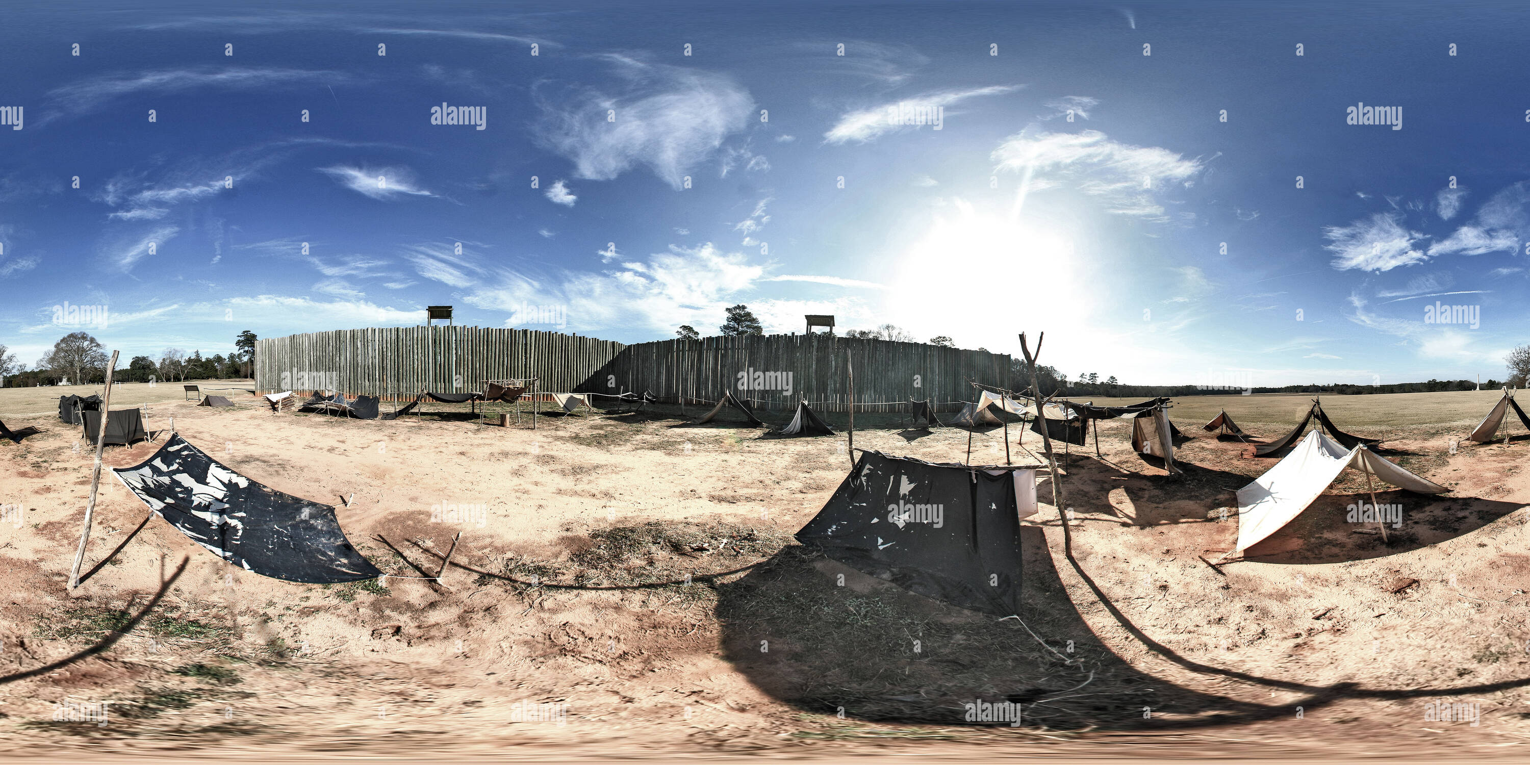360° view of Northeast Corner of Andersonville Confederate POW Camp - Alamy