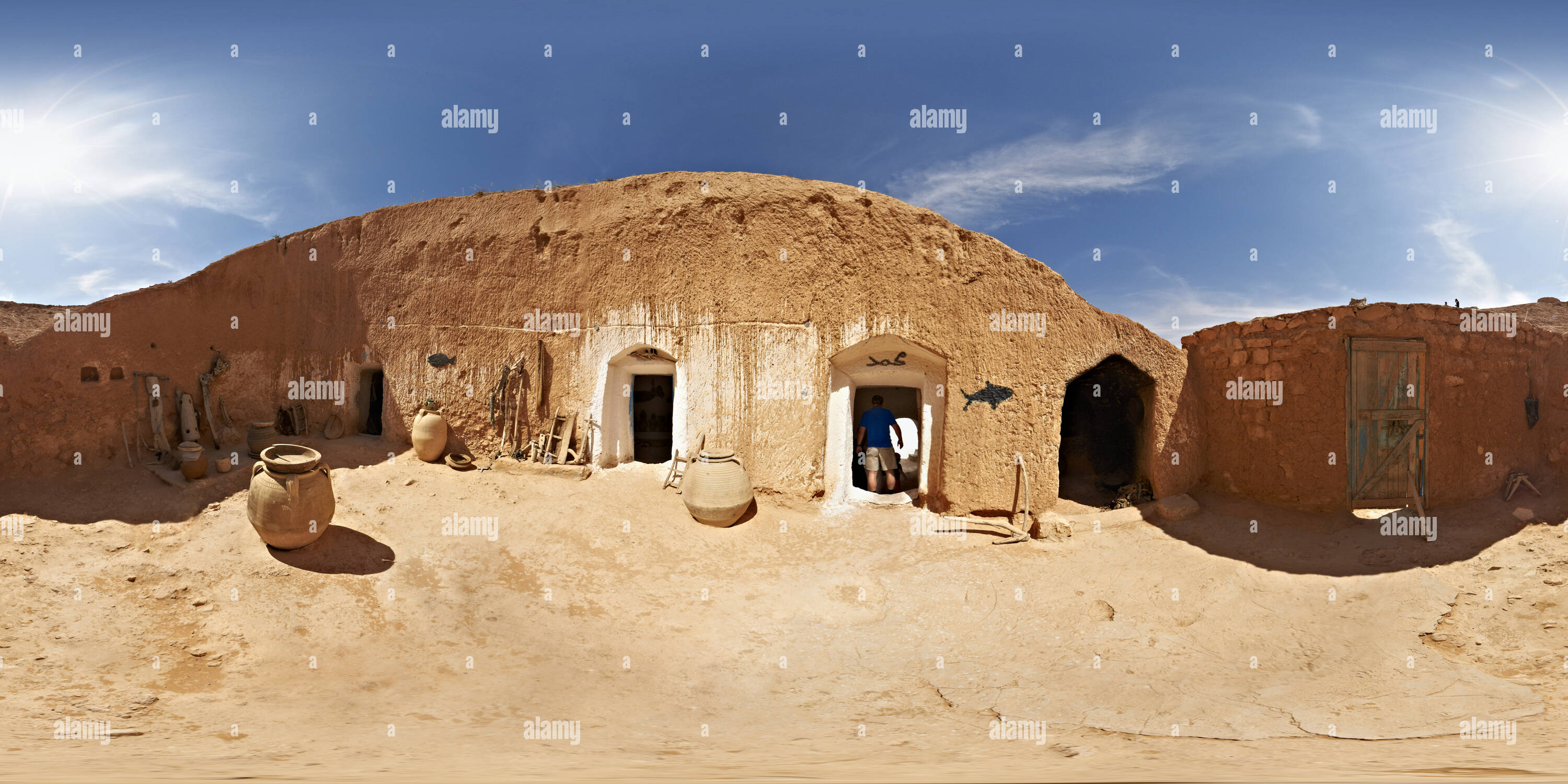 360° view of Matmata traditional Berber house - Alamy