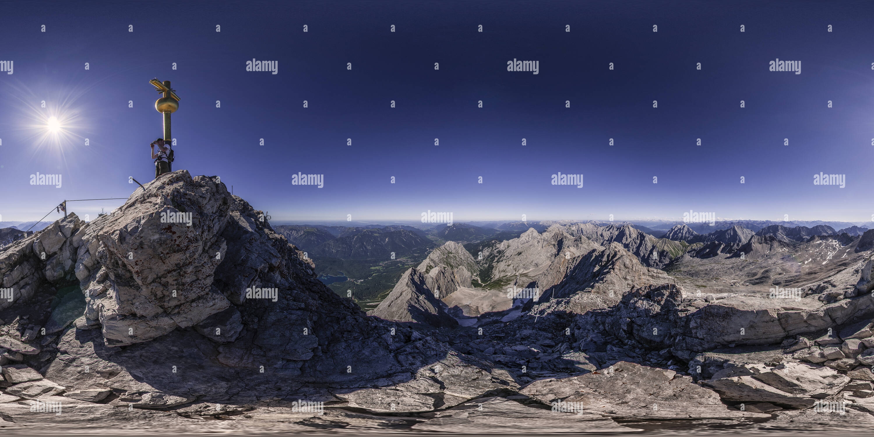 360° view of Zugspitze - Top of Germany - Alamy