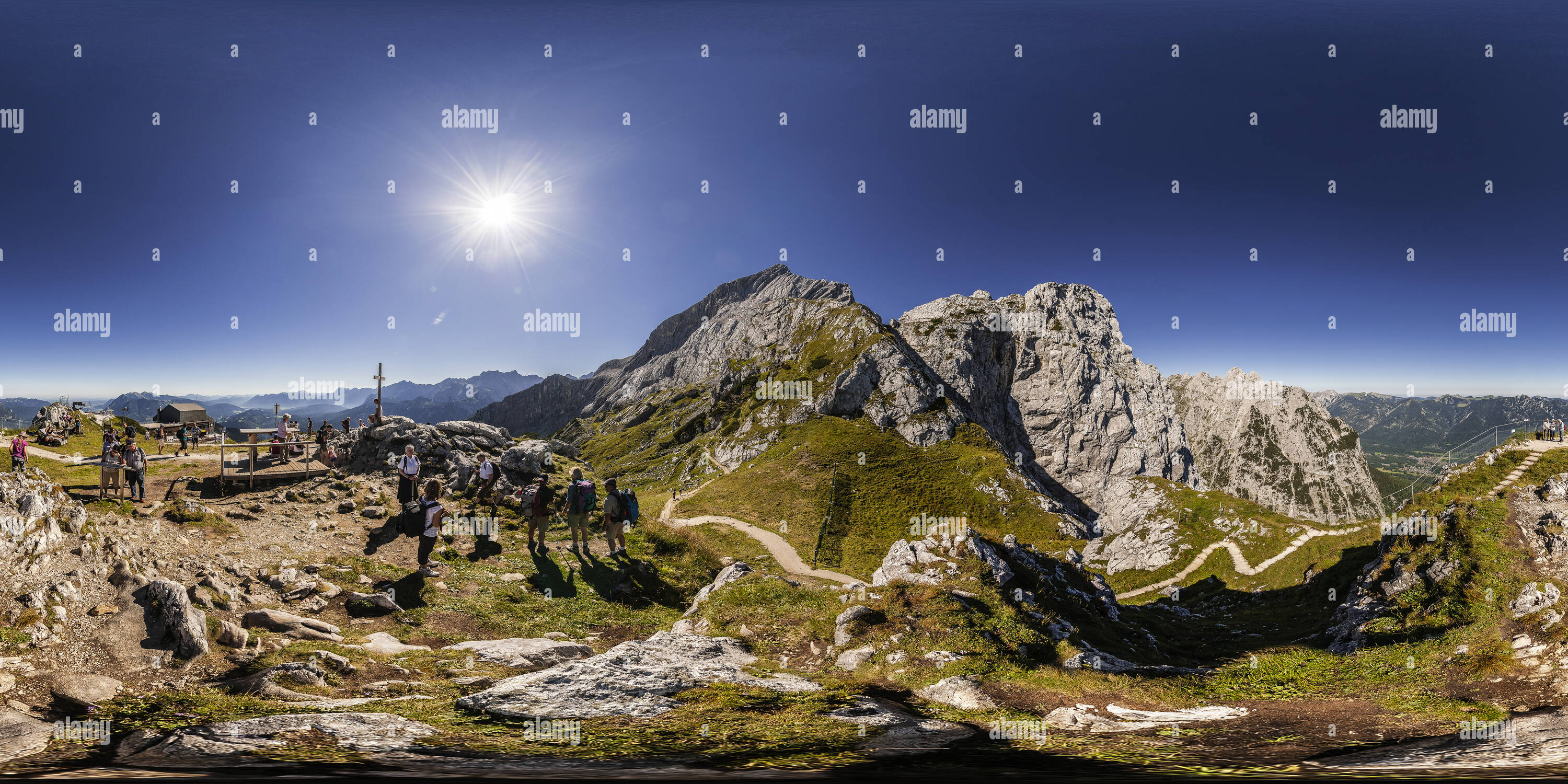 360° view of Die Alpspitze vom Osterfelderkopf - Alamy