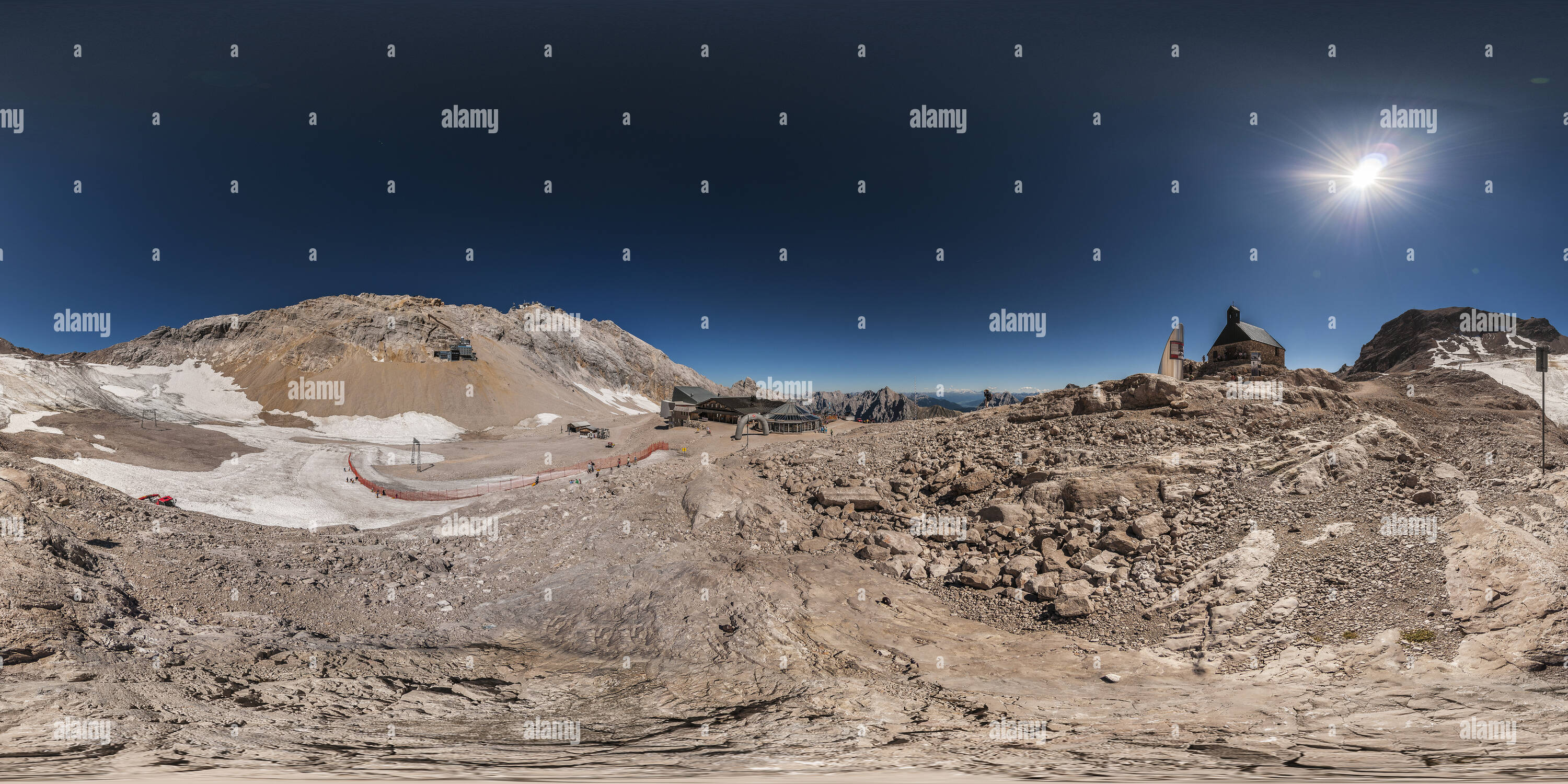 360° view of Gletscher am Zugspitzplatt - Alamy