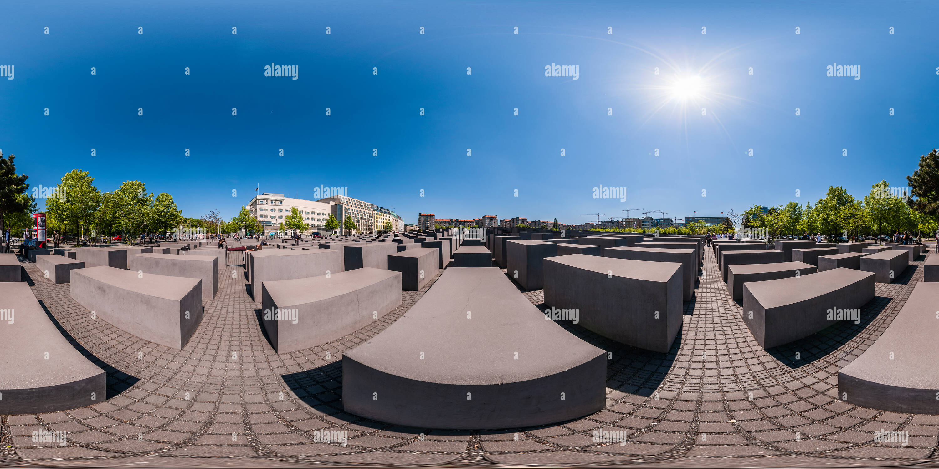 360° view of Berlin - Holocaust Memorial to the Murdered Jews - Alamy