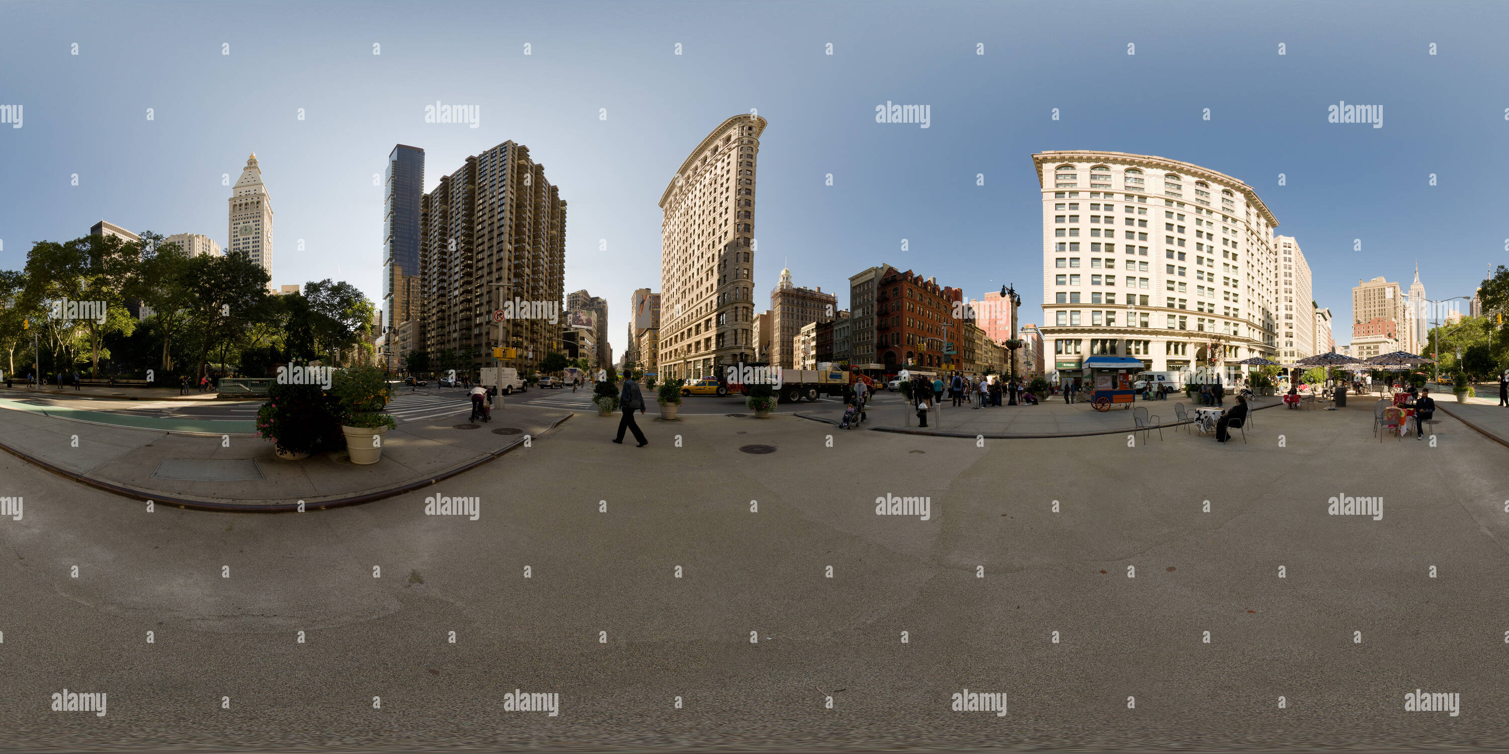 360° view of Flat Iron Building - Alamy