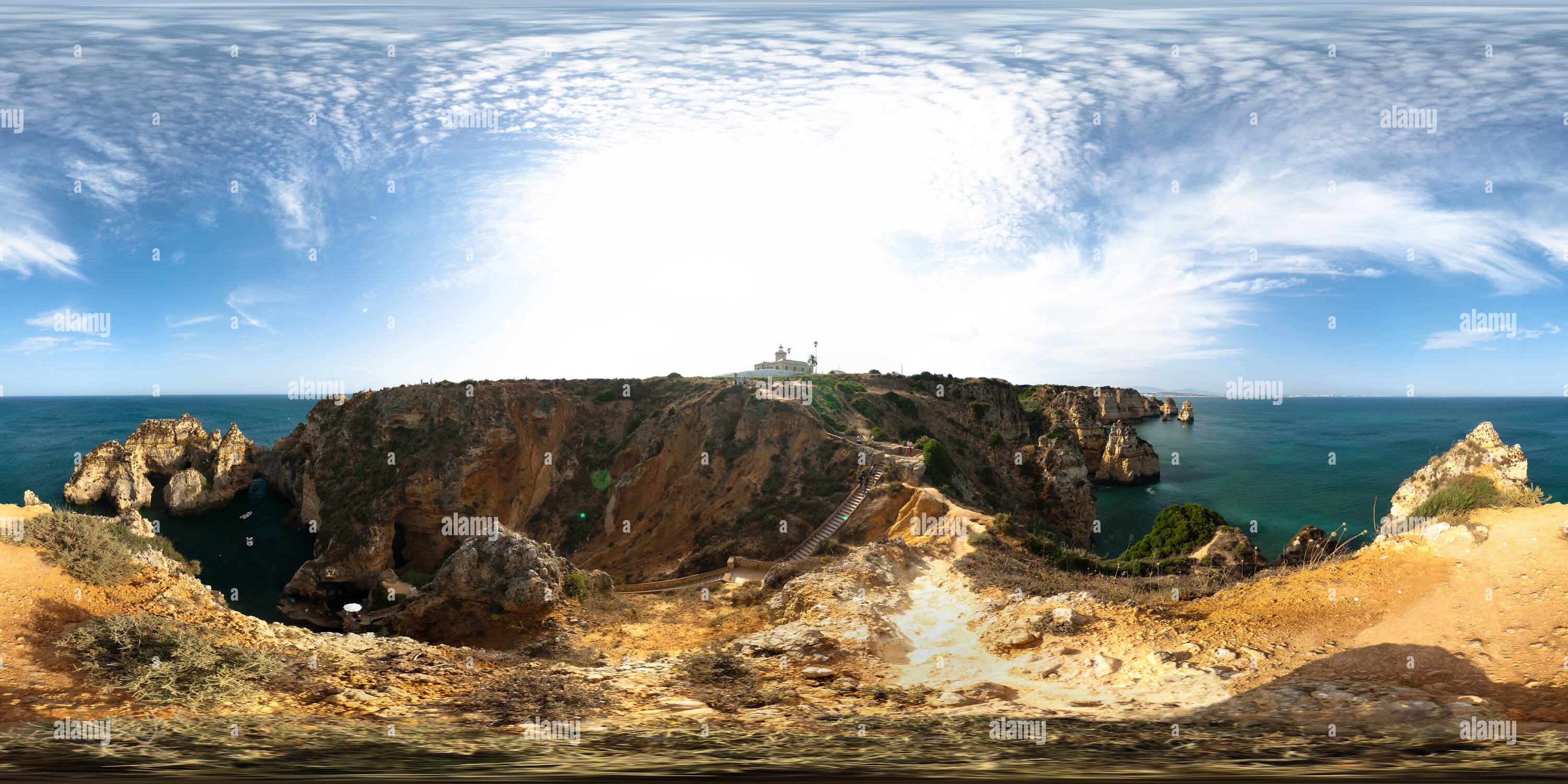 360° view of Ponta da Piedade (English: Mercy Point - Alamy