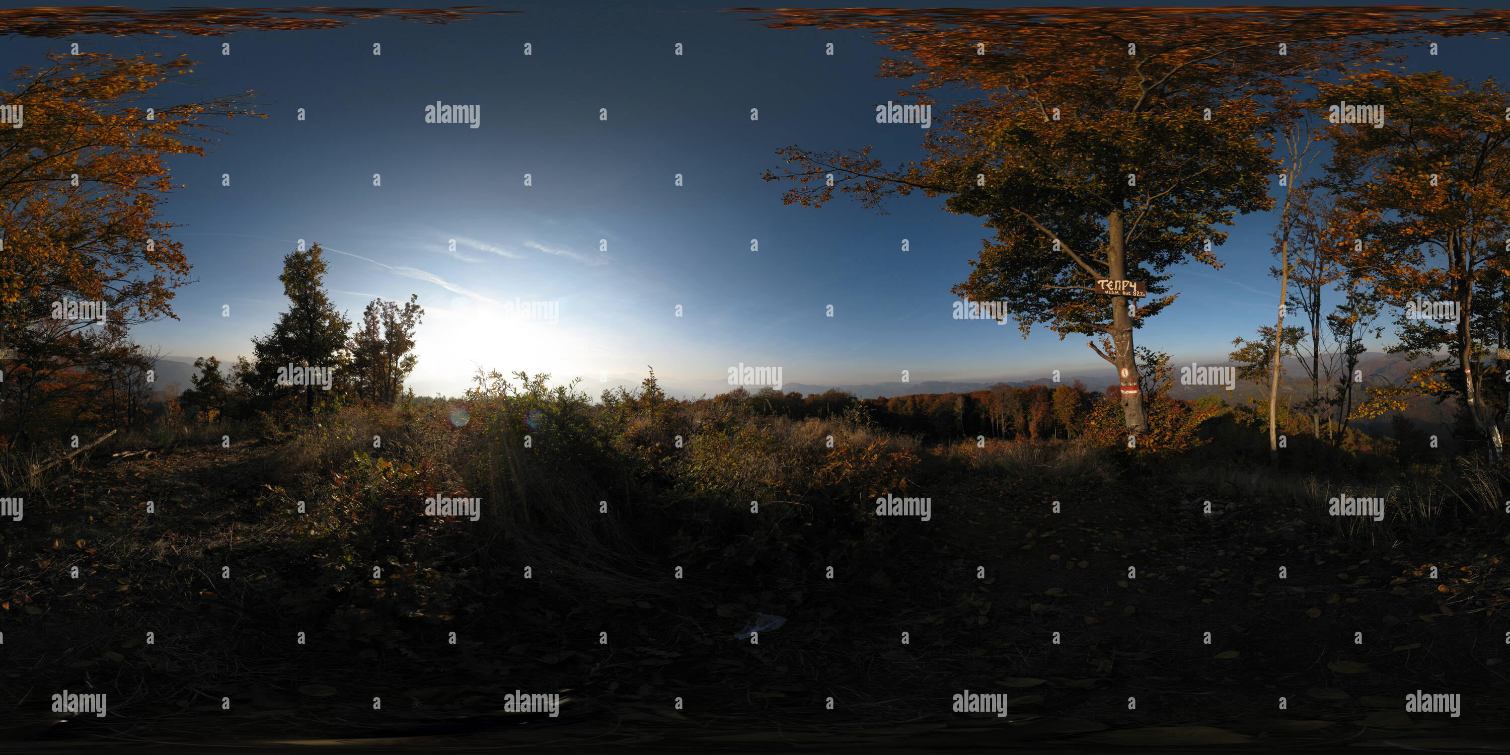 360° view of Autumn on Teprc - Alamy