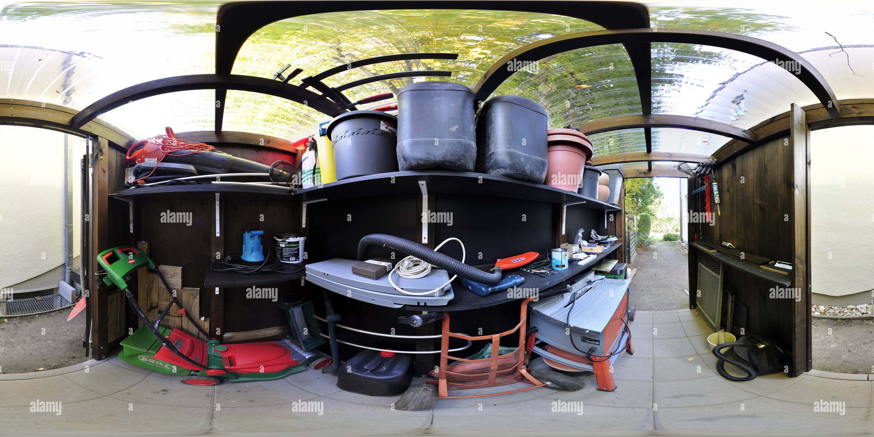 360° view of my garden shack - Alamy