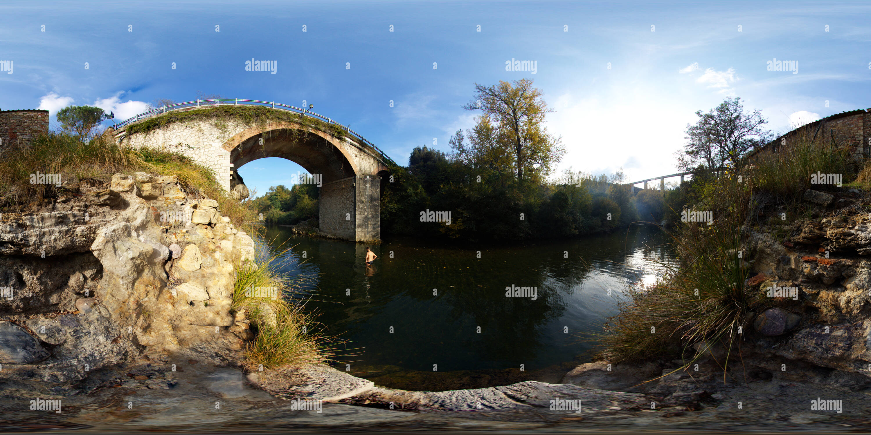 360° view of Terme del Petriolo - Alamy