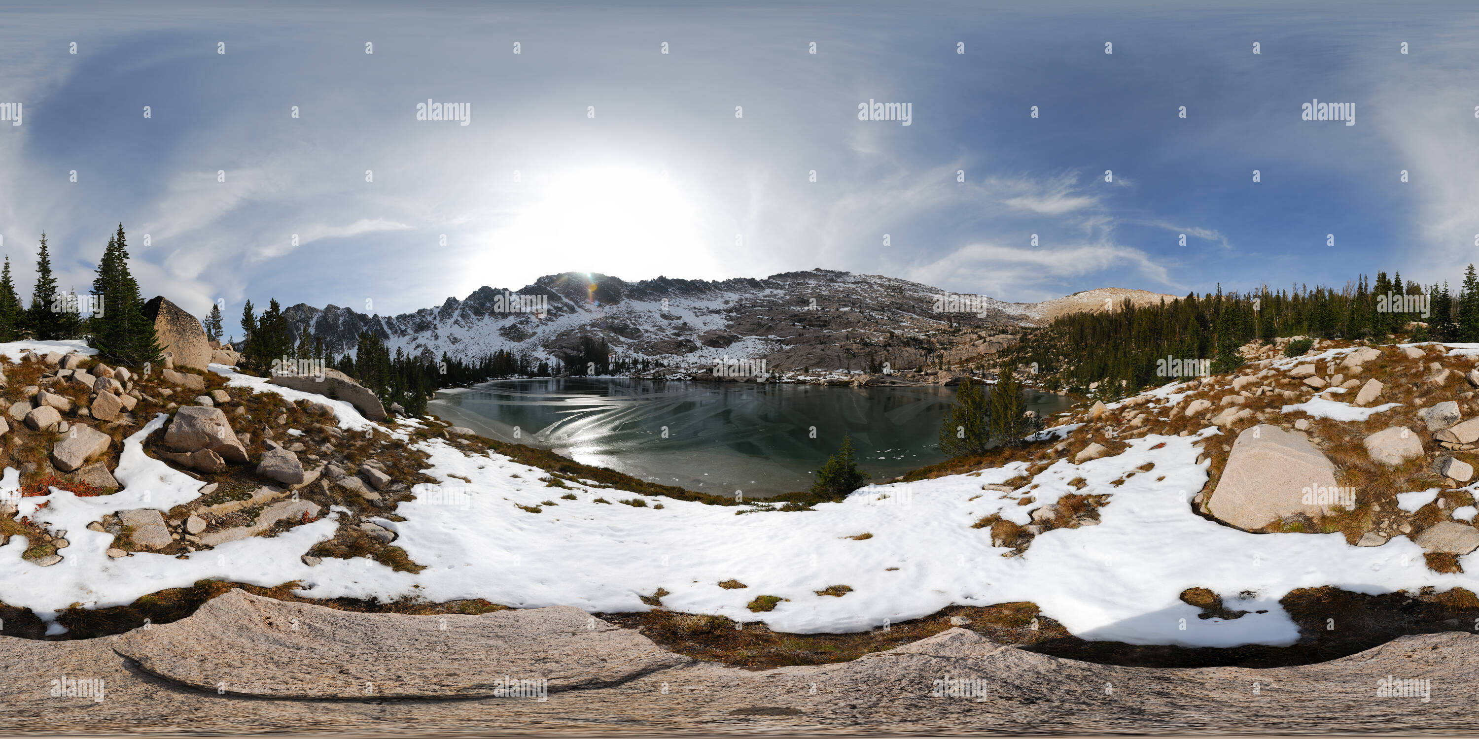 360° view of Impasse Lake, Sawtooth National Wilderness, Idaho, USA - Alamy