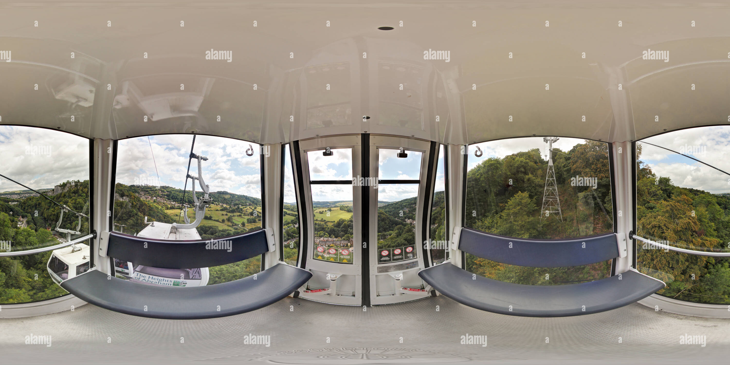 Matlock bath heights abraham aerial cable car hi-res stock photography ...