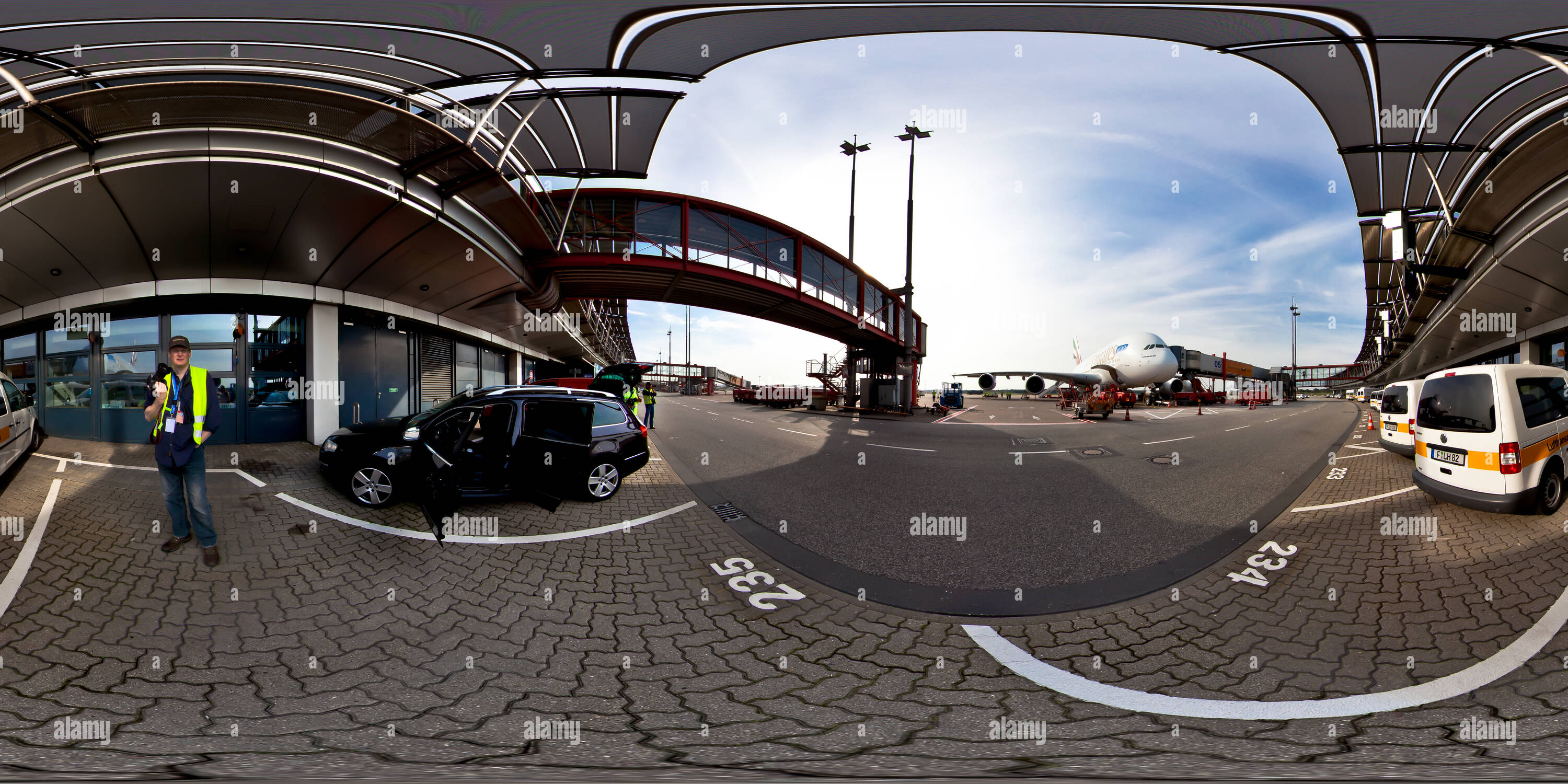 360° view of Airbus A 380 - Alamy