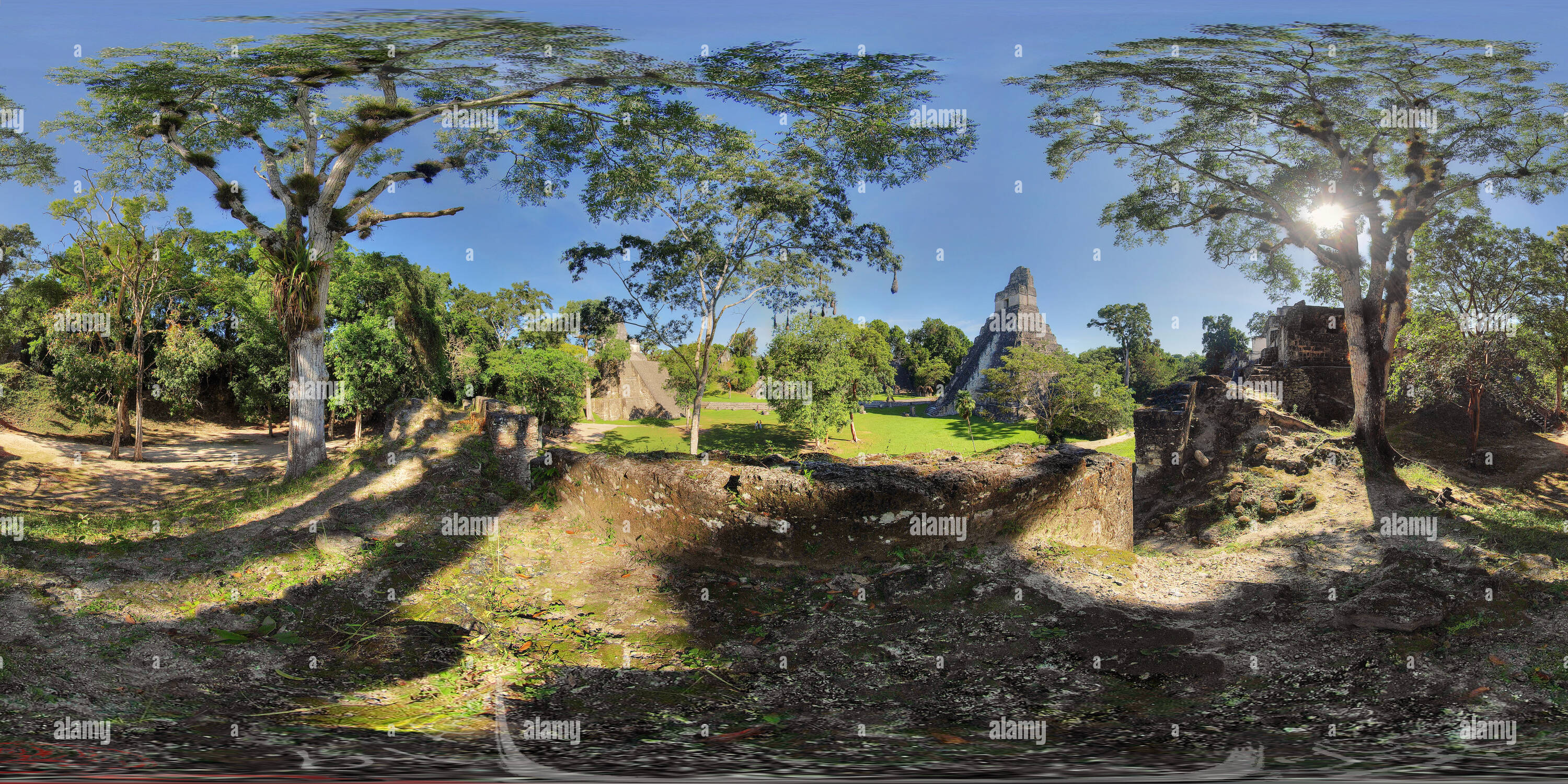 360° view of View of Central Plaza from Central Acropolis - Alamy
