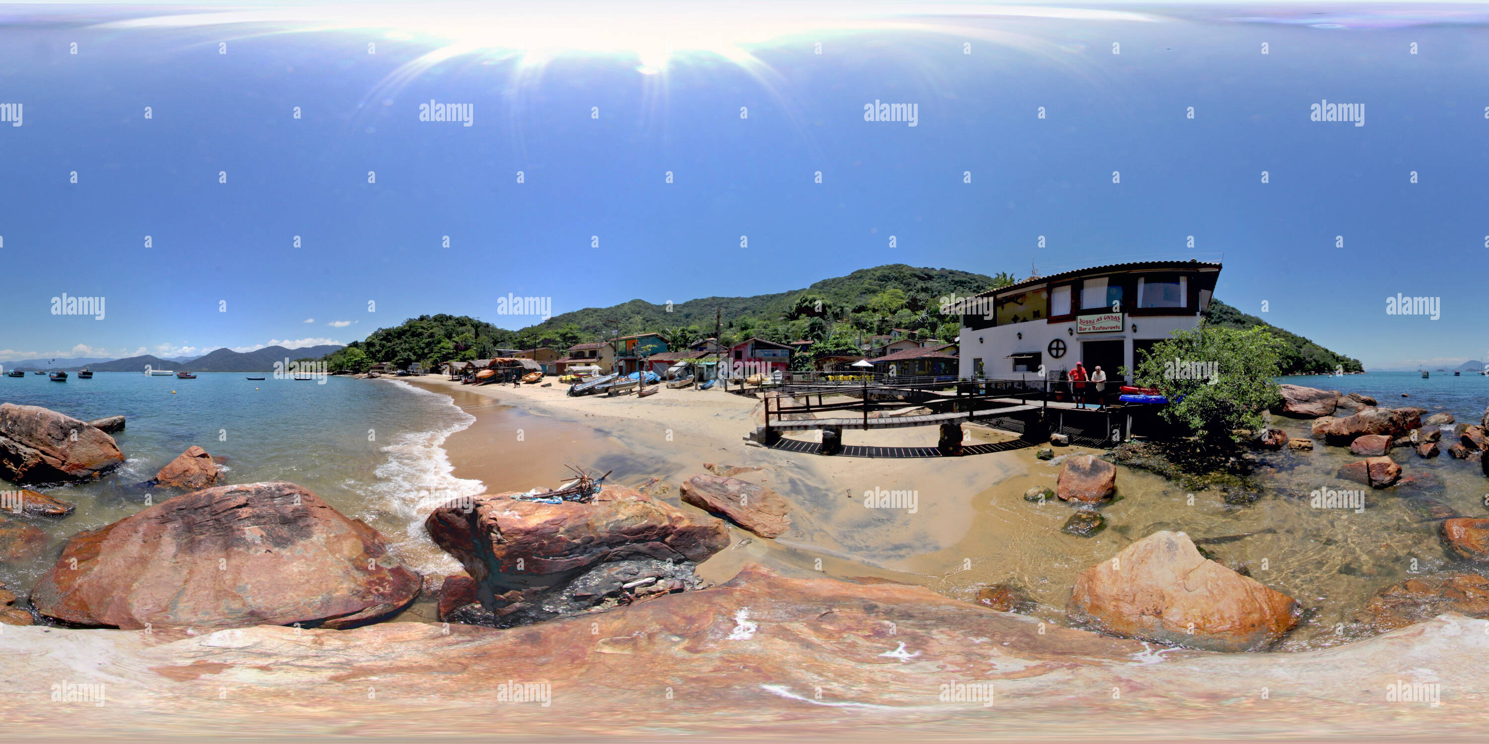360° view of Praia da Picinguaba - Alamy