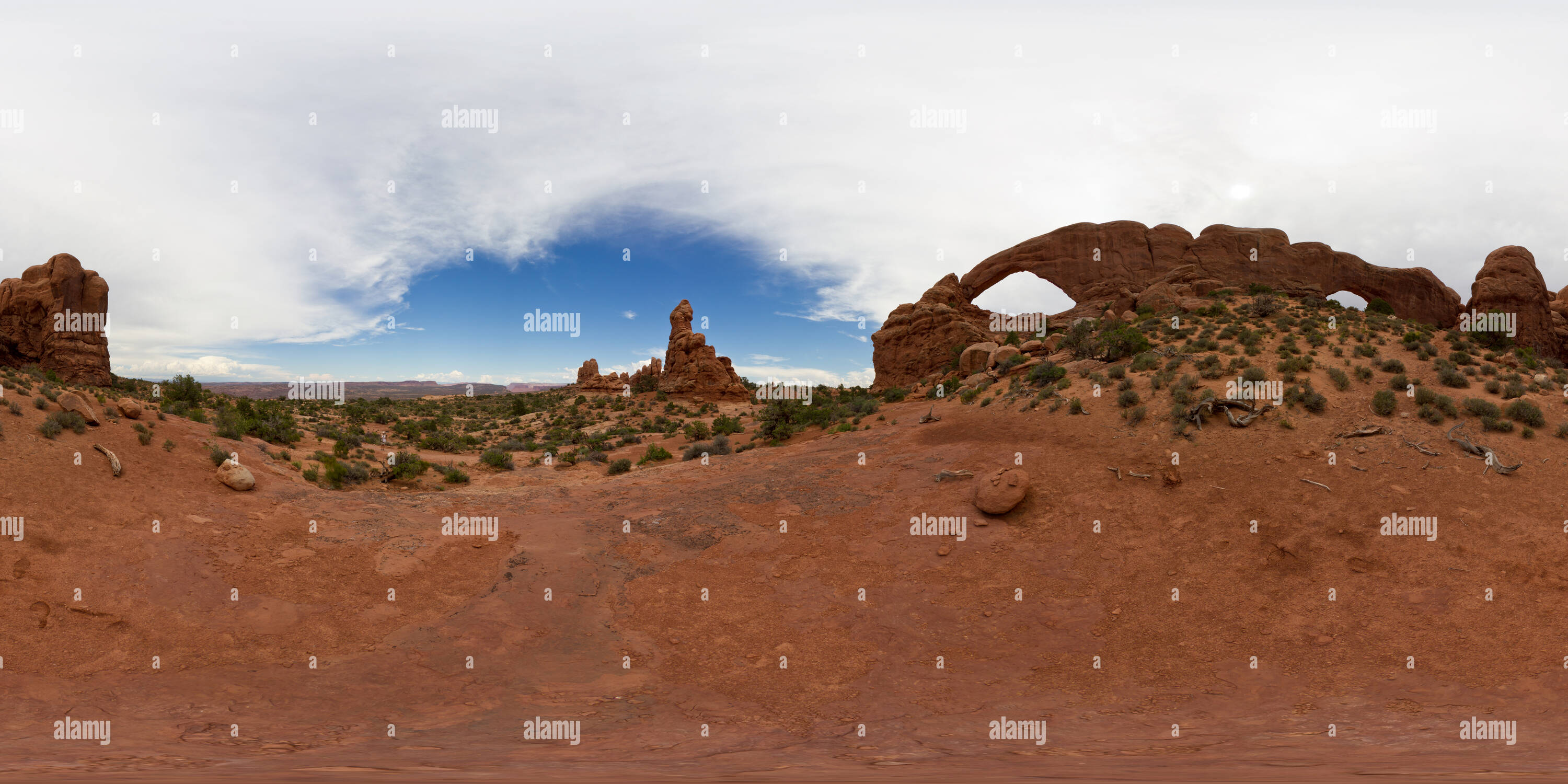 360° view of Windows - Arches NP - Alamy