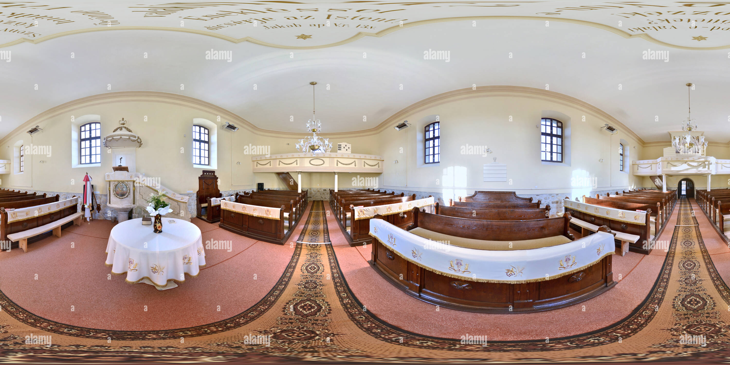 360° view of Reformed Calvinist Church, Seini, Romania - Alamy
