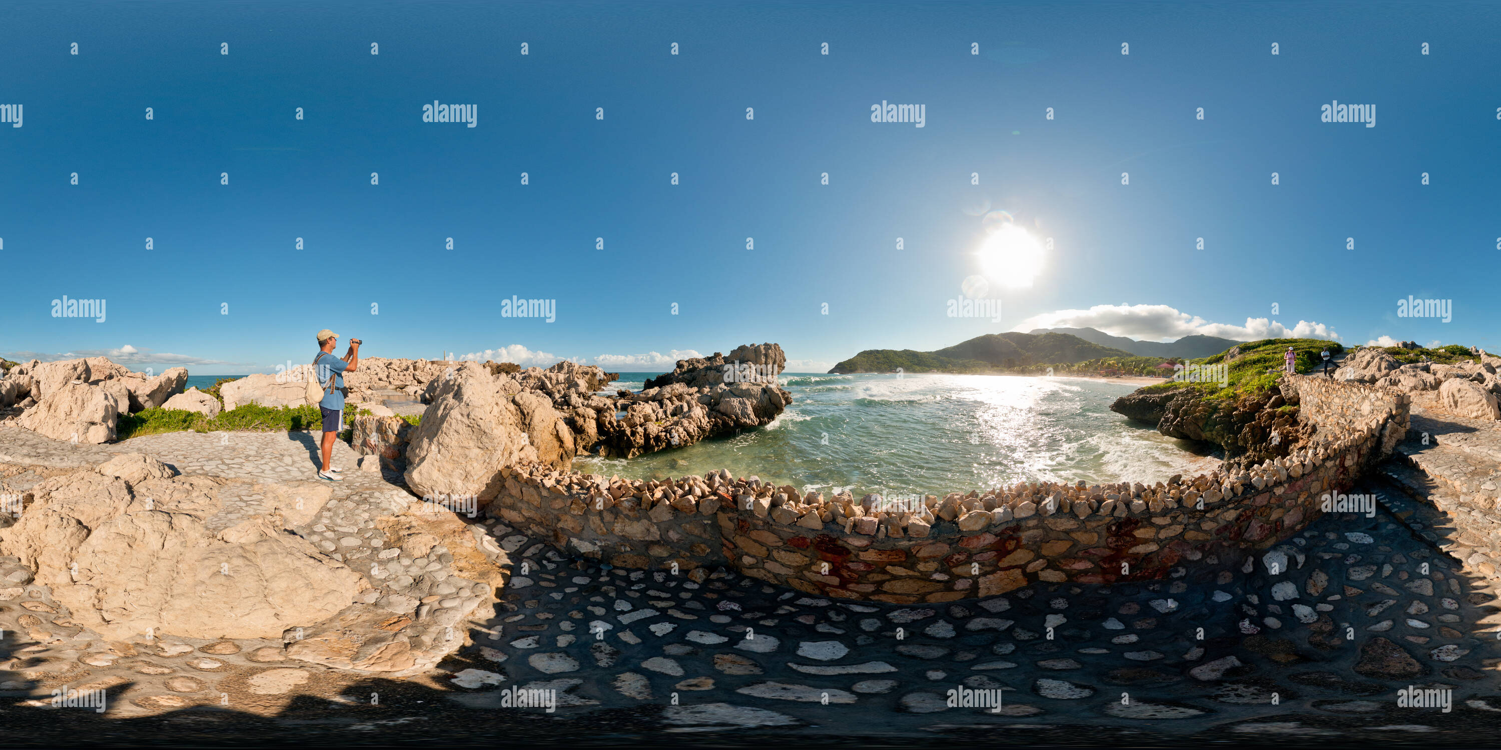 360° view of Look out Point, Labadee, Haiti - Alamy