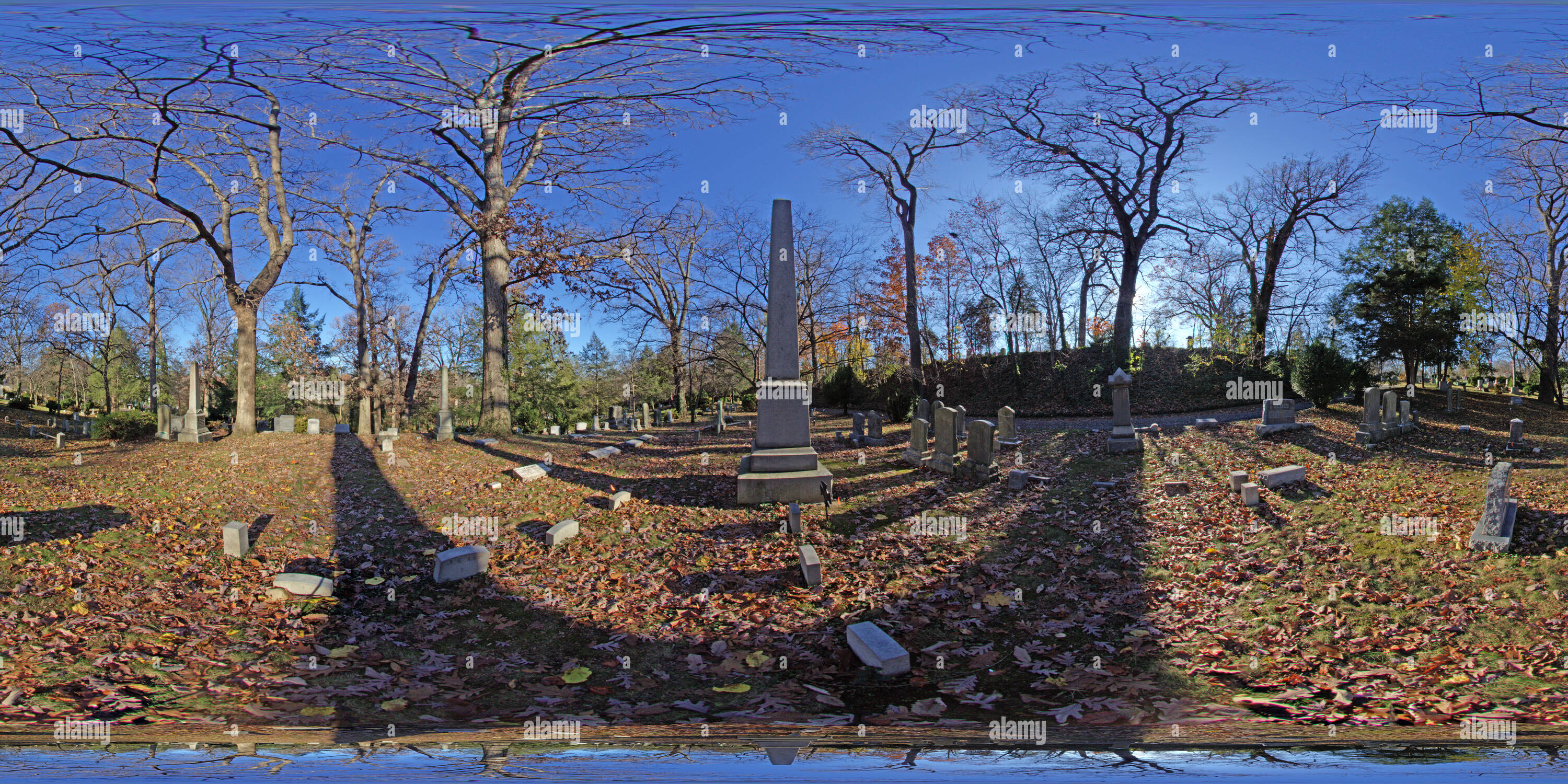 360° view of Ivy Hill Cemetary in Alexandria,Virginia, USA - Alamy