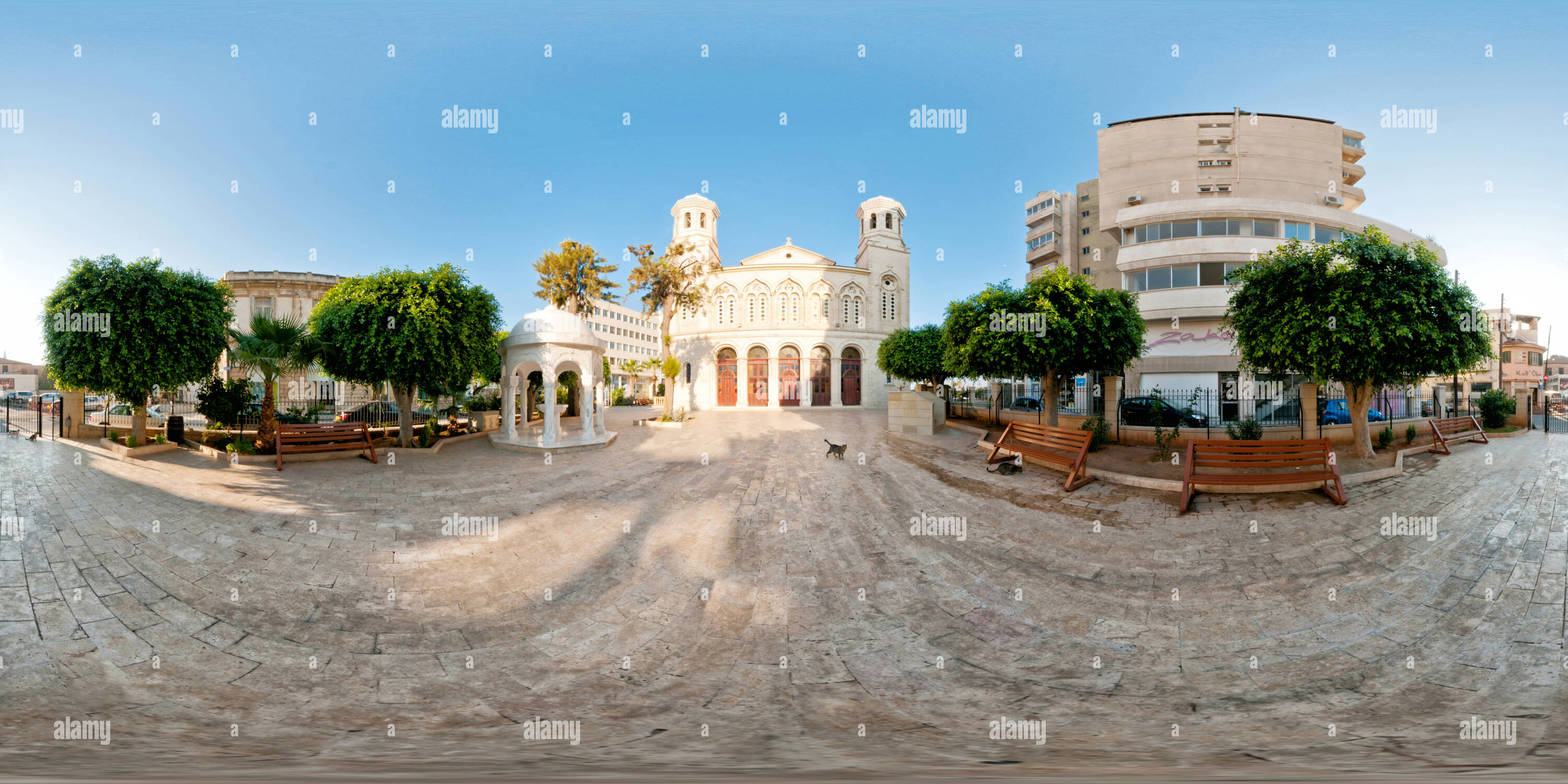 360° view of Agia Napa Cathedral. OId Town of Limassol - Alamy