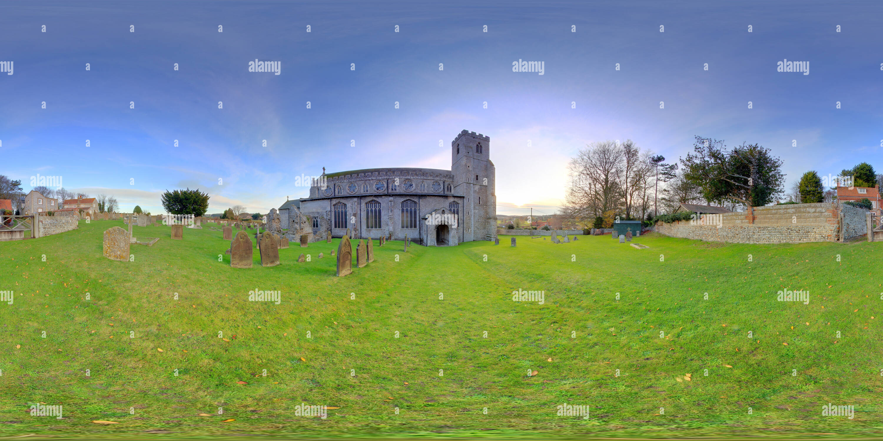 360° view of Church of St Margaret's Cley - Alamy