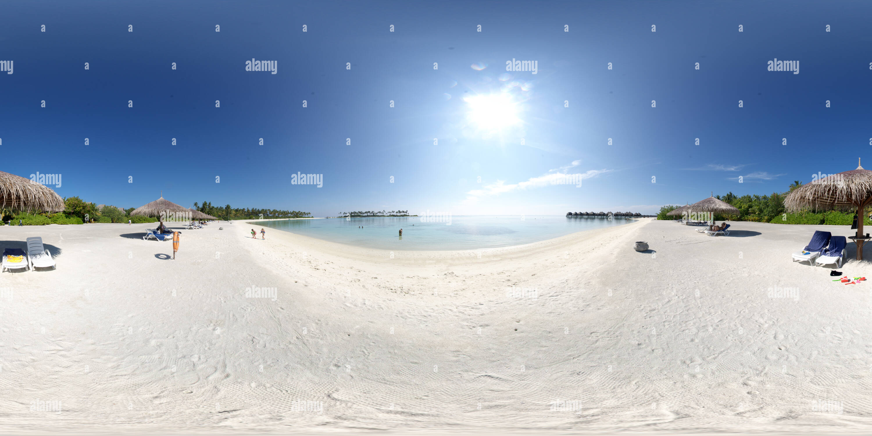 360° view of Beach at Olhuveli - Alamy