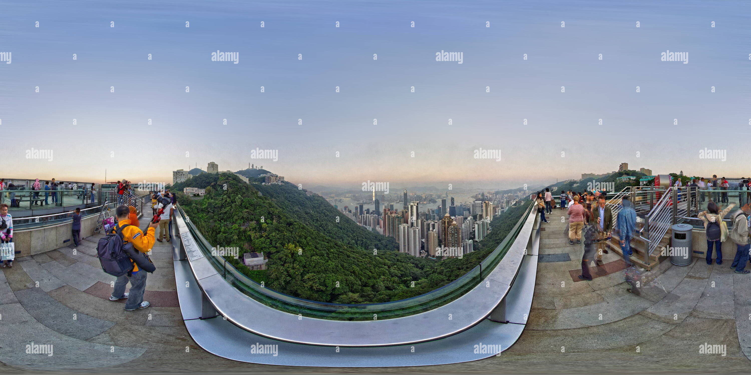 360° view of Hongkong Victoria Peak - Alamy