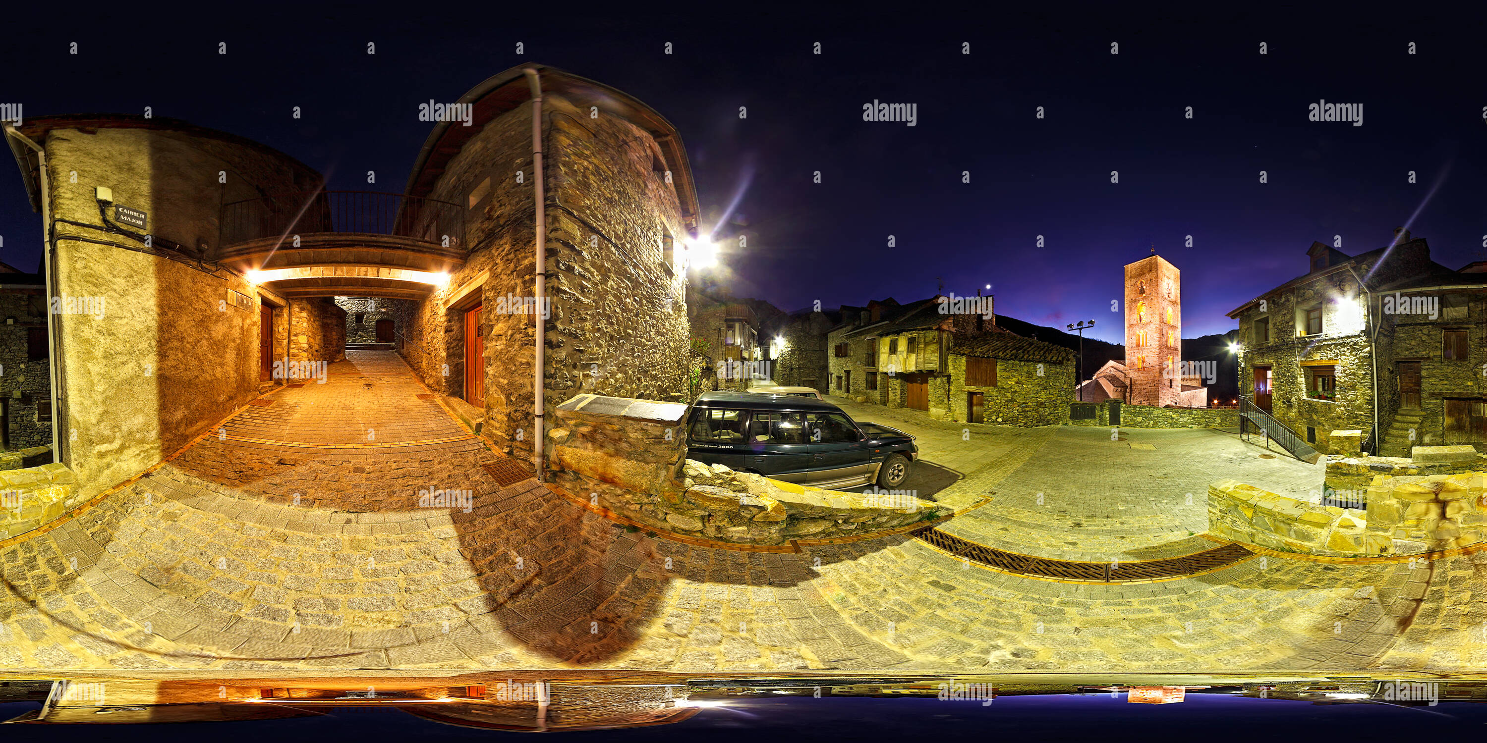 360° view of la natividad de durro. vall de boi. lleida. spain - Alamy