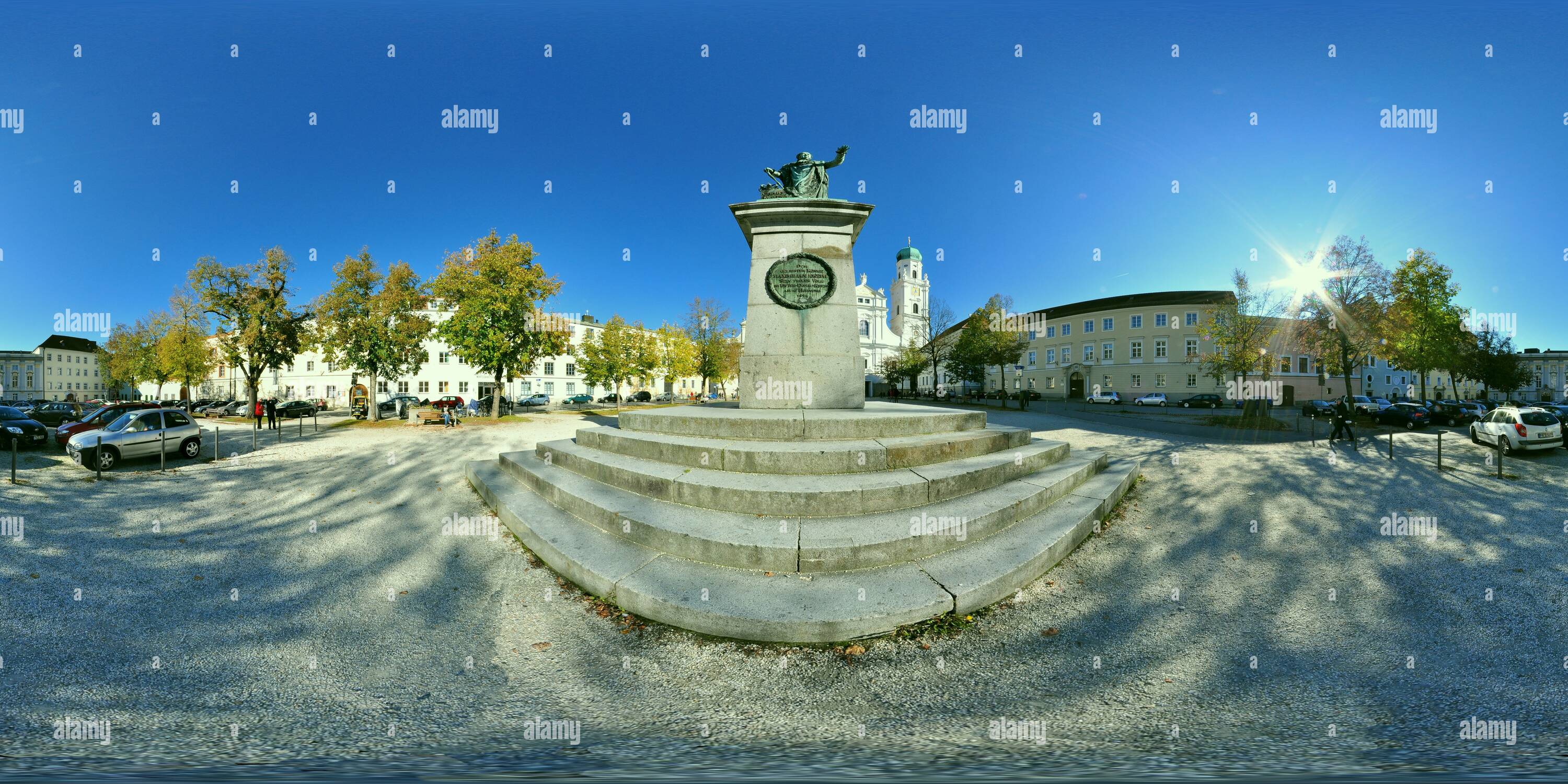 360° view of Passau - Dom-Platz - Alamy