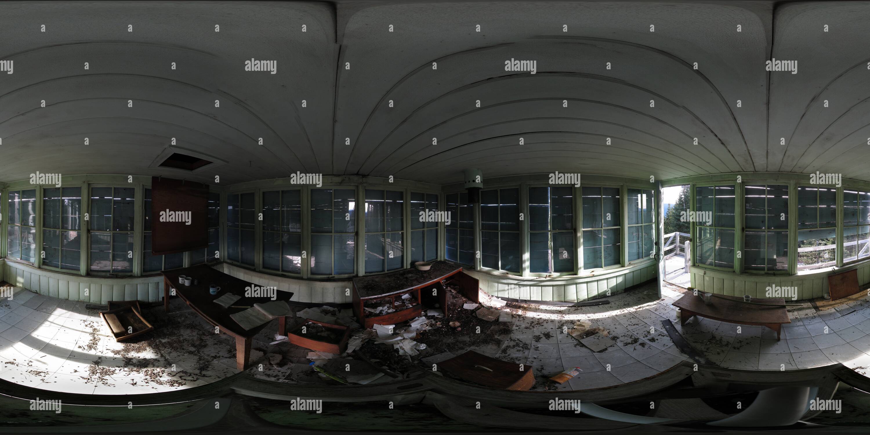 Fire lookout interior hi-res stock photography and images - Alamy