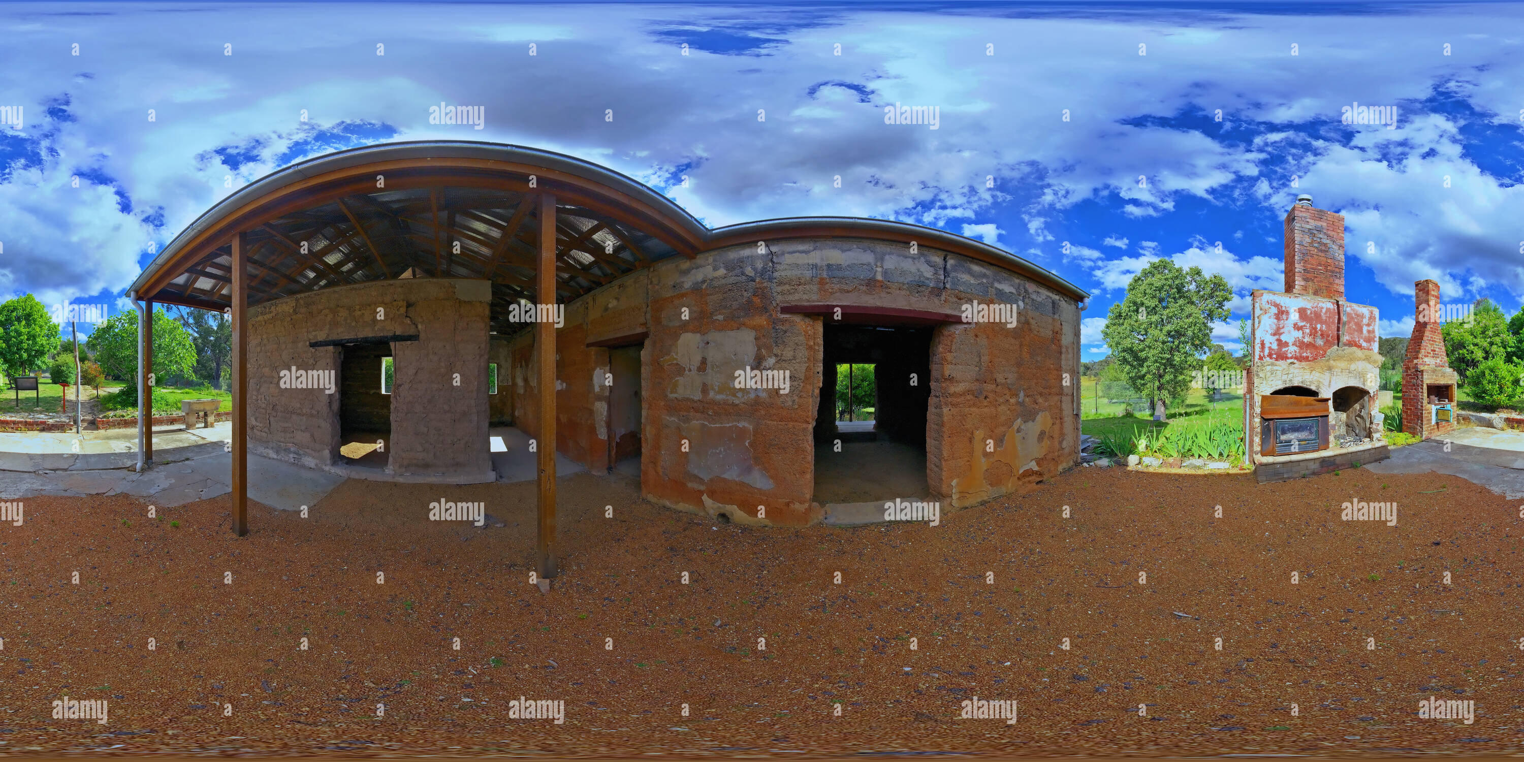 360° view of Tidbinbilla NR - Rock Valley Homestead Ruins - Alamy