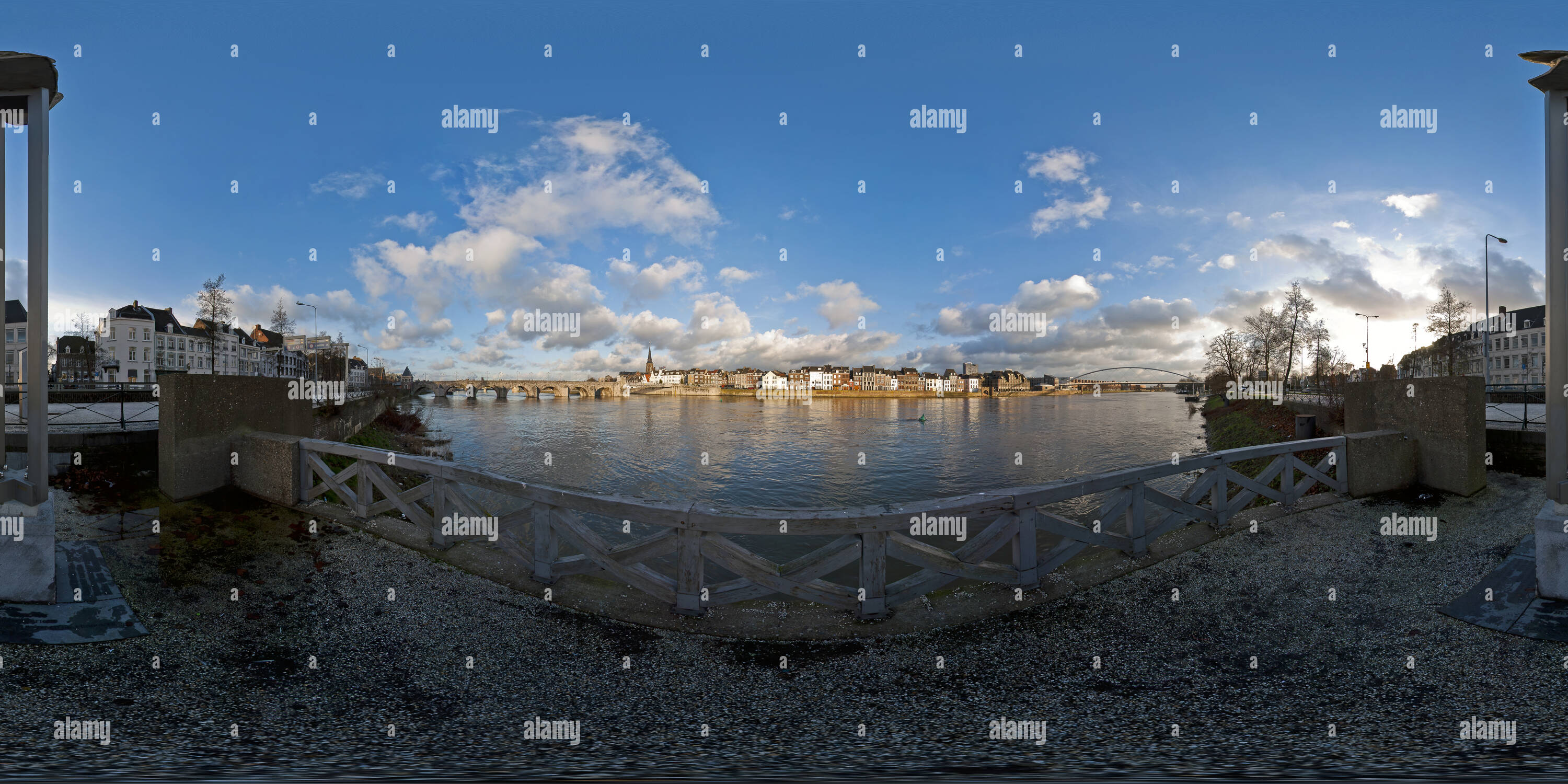 360° view of Netherlands: Maastricht Riverfront - Alamy
