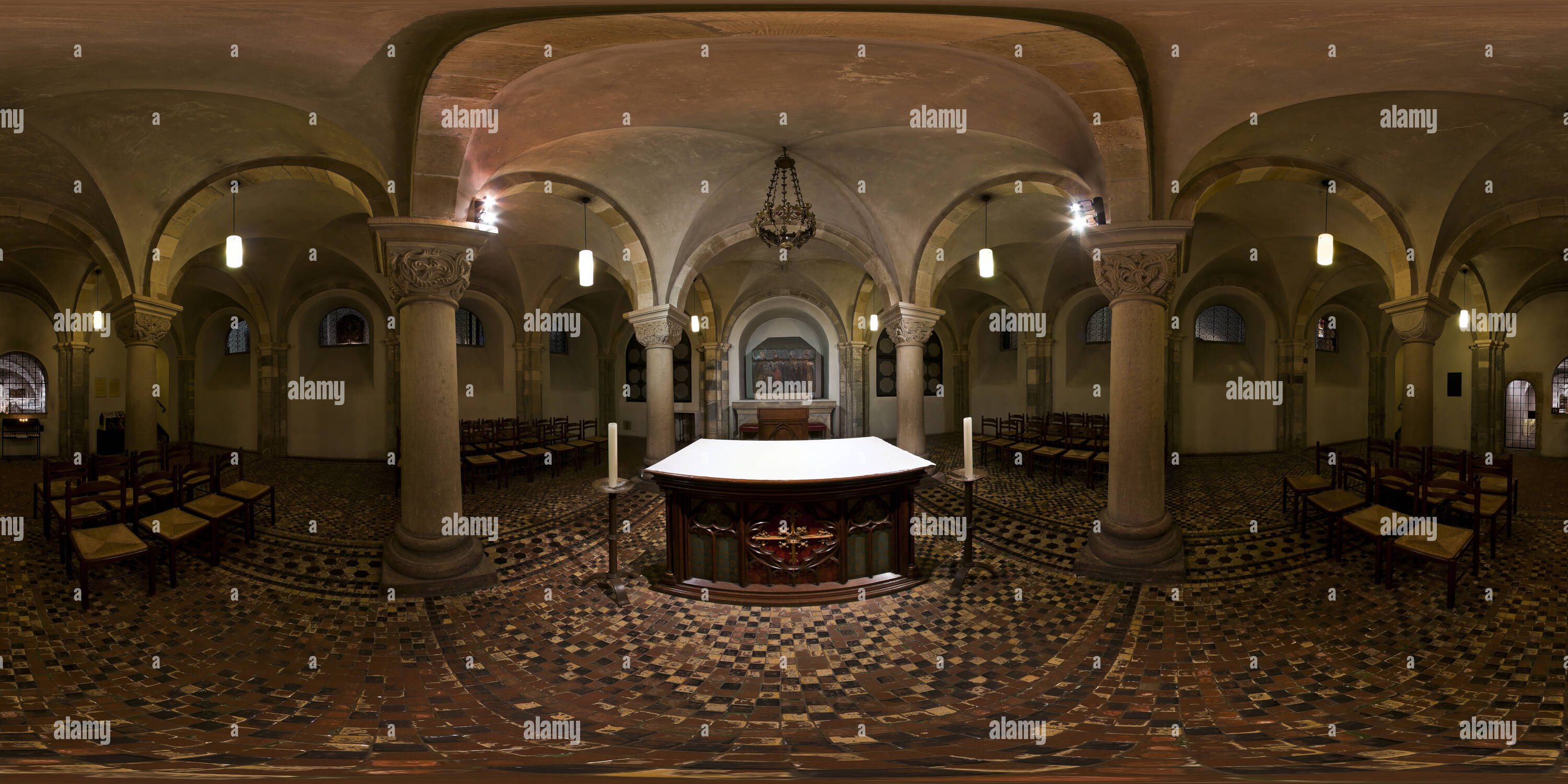 360° view of Netherlands: Crypt of Saint Servaas, Maastricht - Alamy