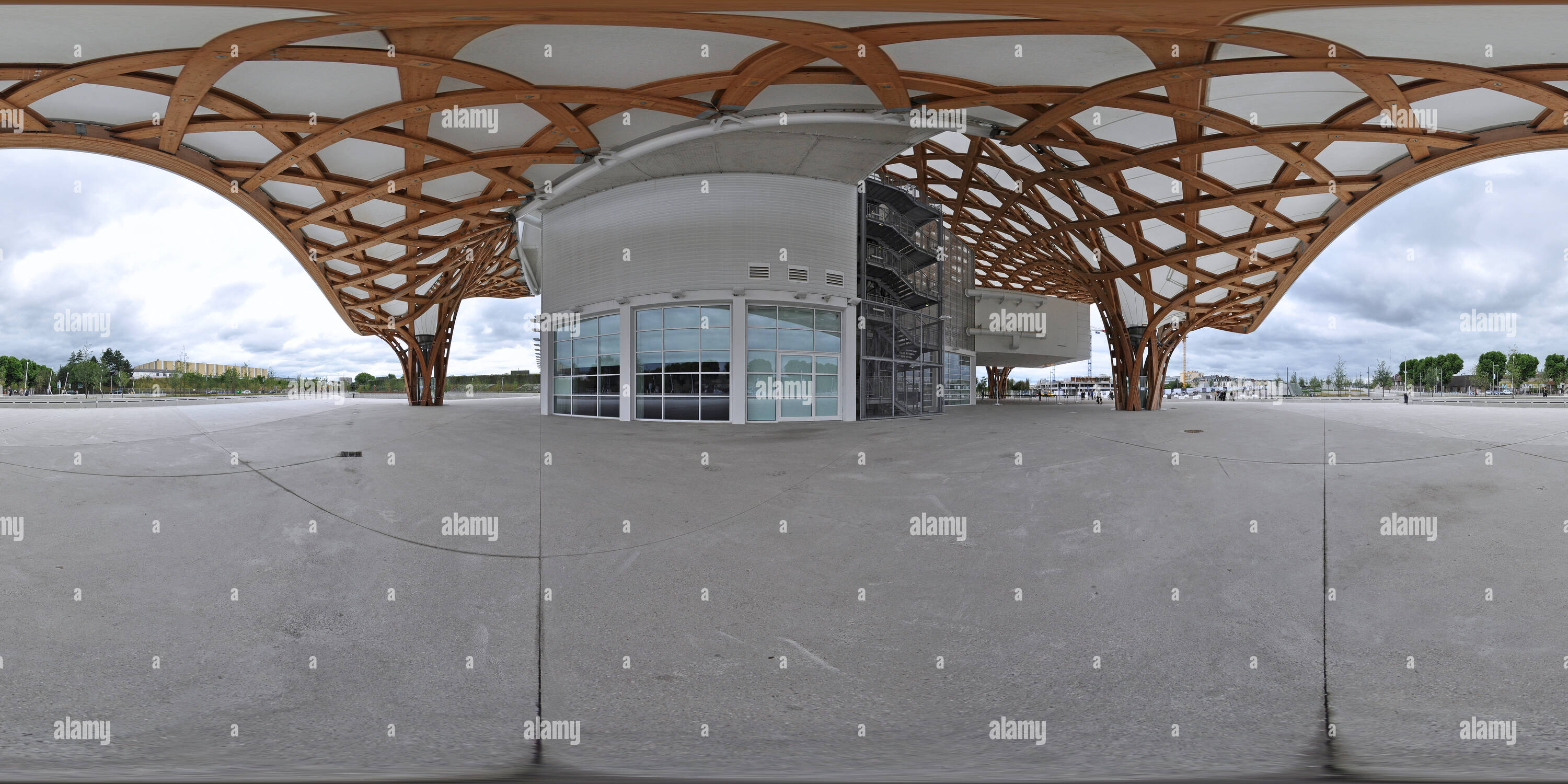 360° view of Centre Pompidou Metz 2 - Alamy