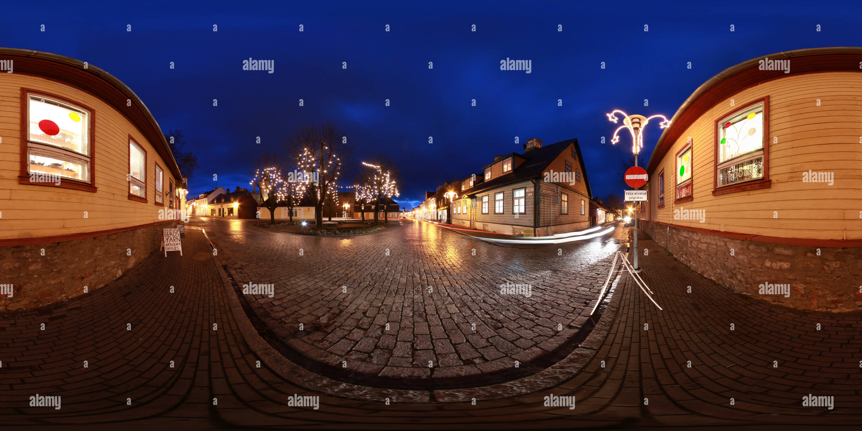 360° view of Crossing of Karja and Ehte street - Alamy