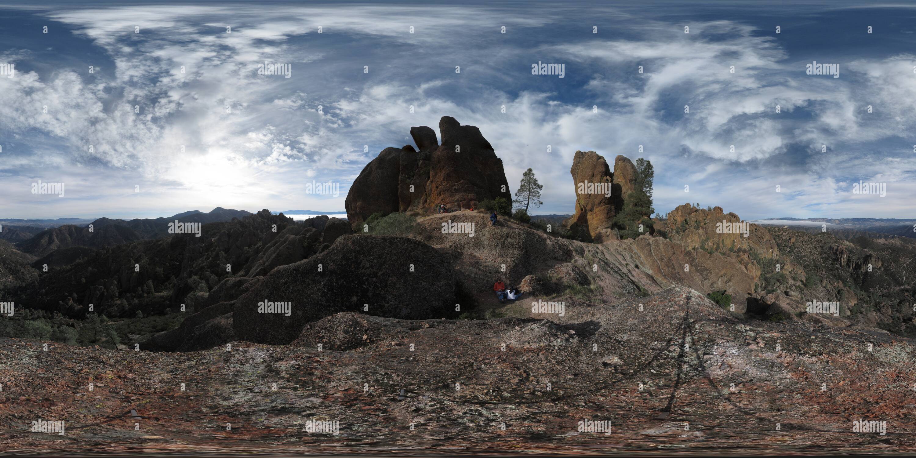 360° view of Pinnacles National Park - High Peaks overlook - Alamy