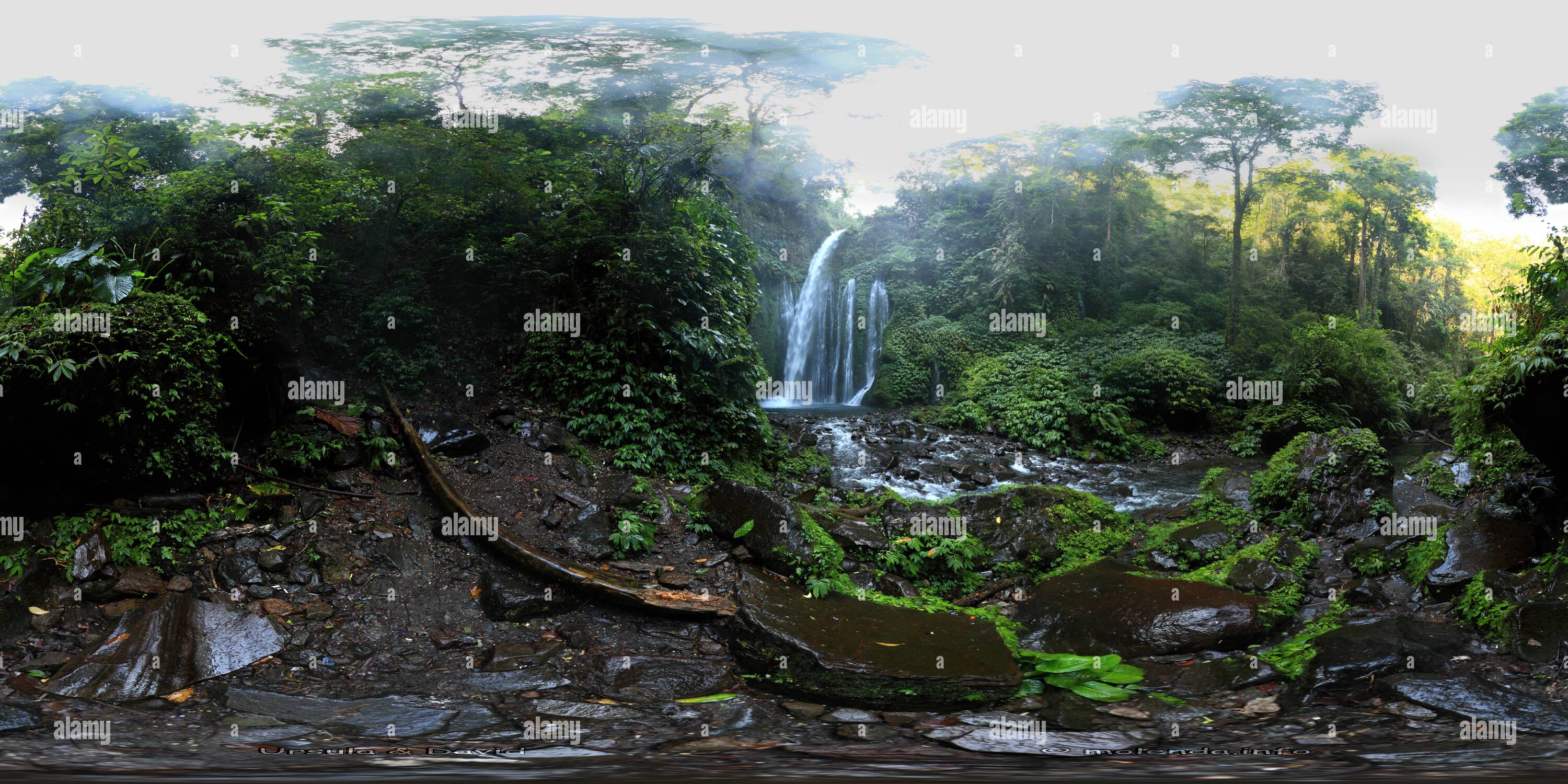 Senaru waterfalls hi-res stock photography and images - Alamy