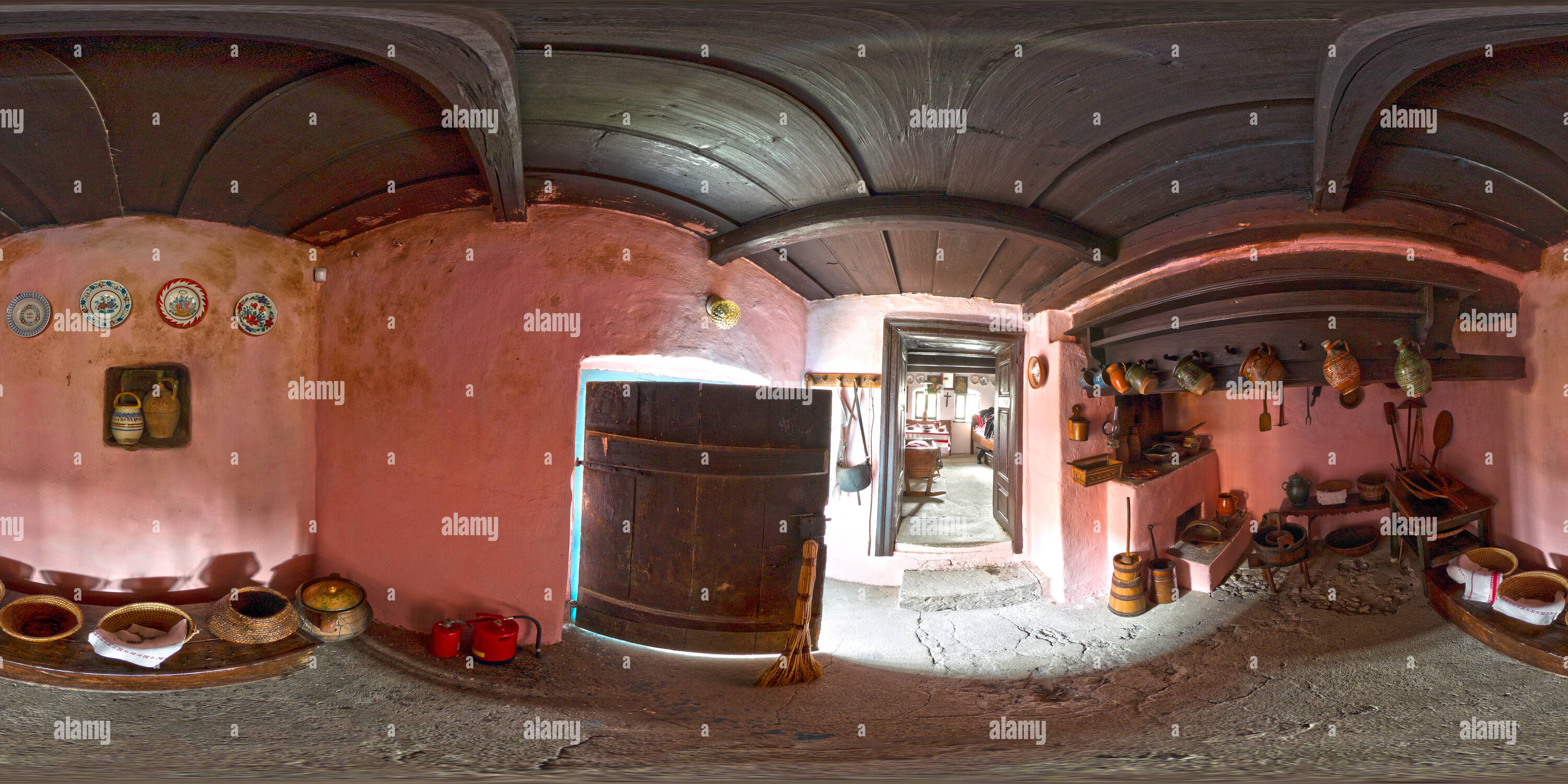 360° view of Brhlovce, Farmer House - Alamy