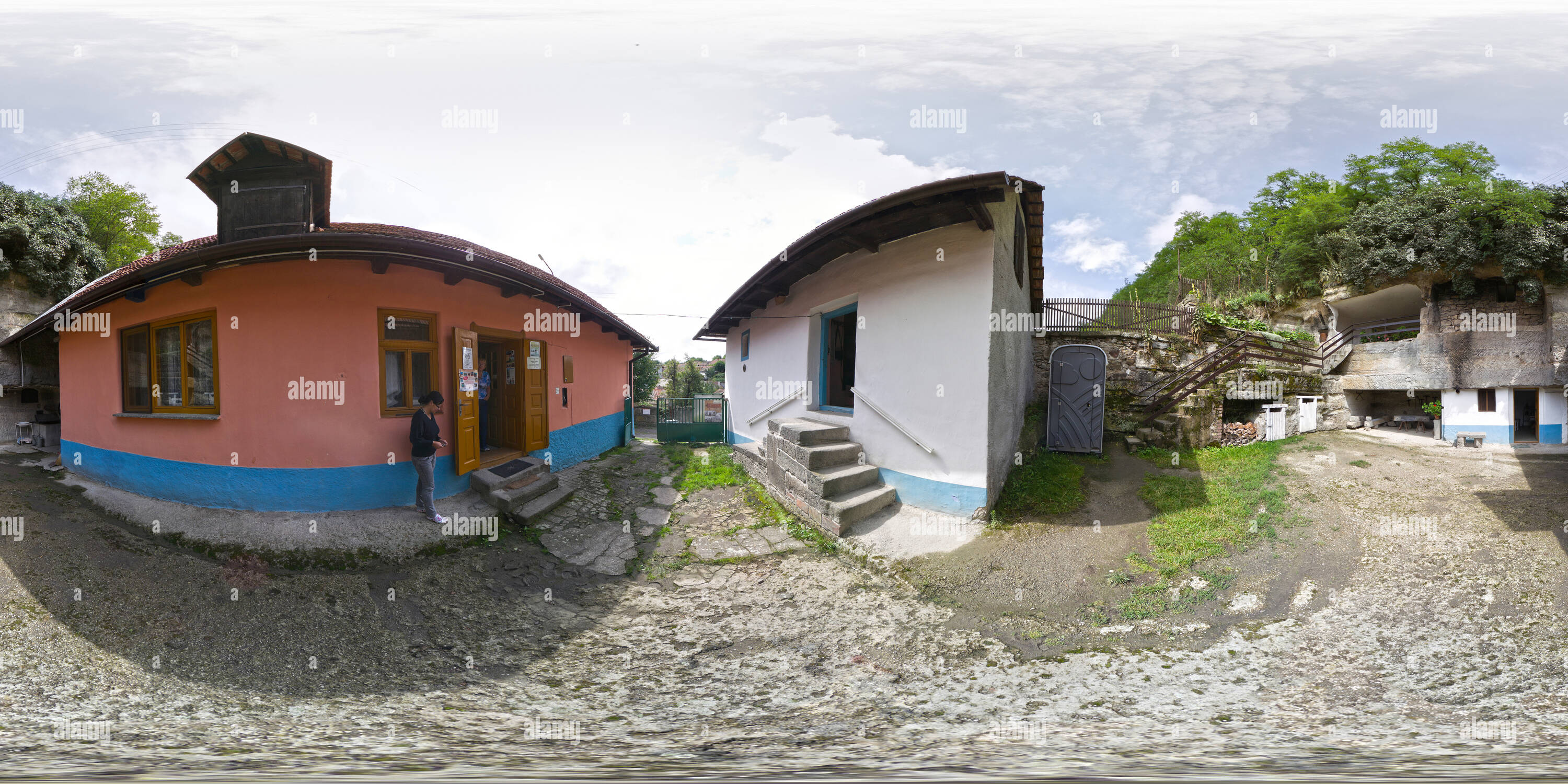 Brhlovce skalne obydlia rock home hi-res stock photography and images ...