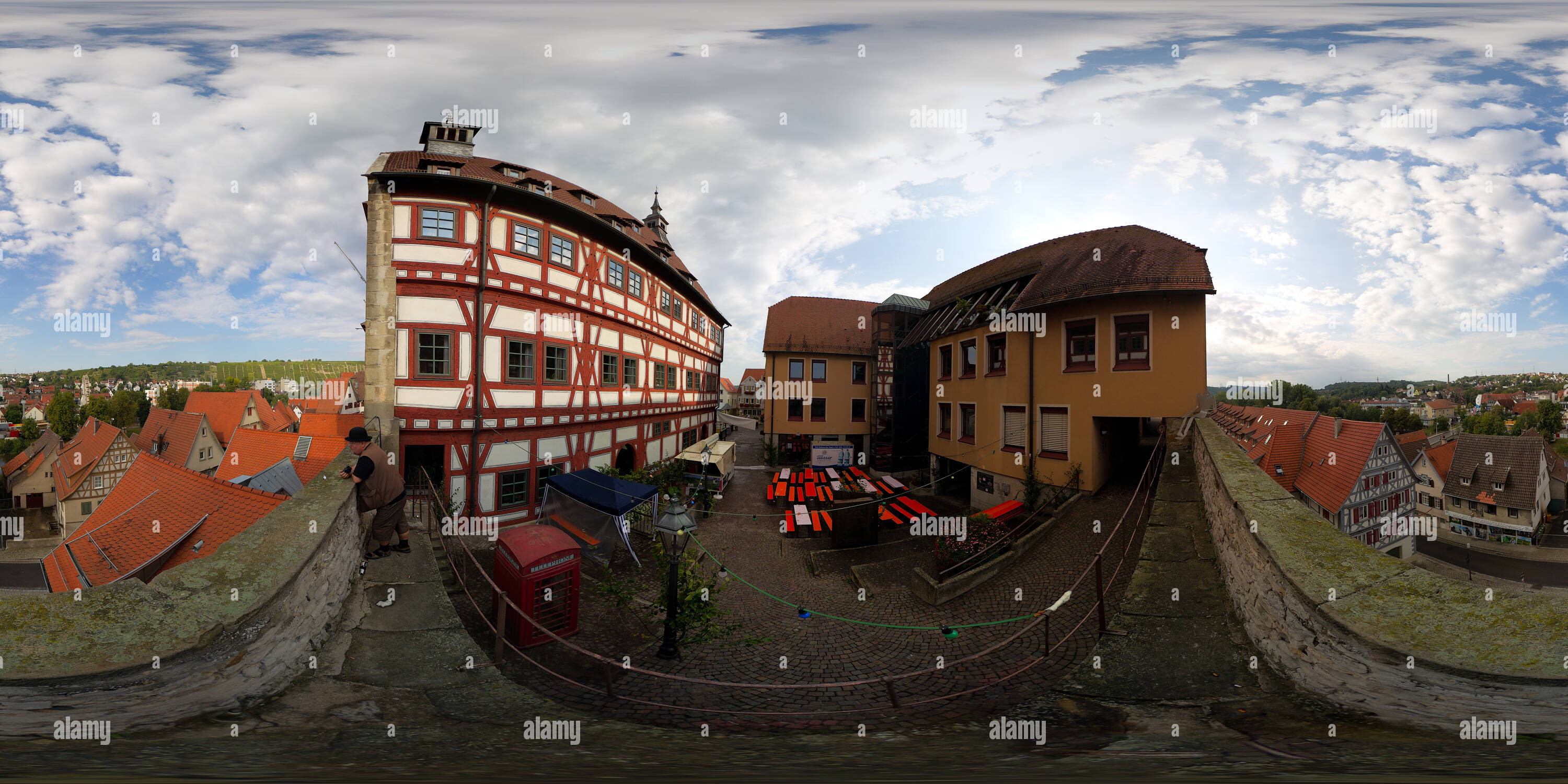 360° view of Besigheim view / Aussicht auf - Alamy