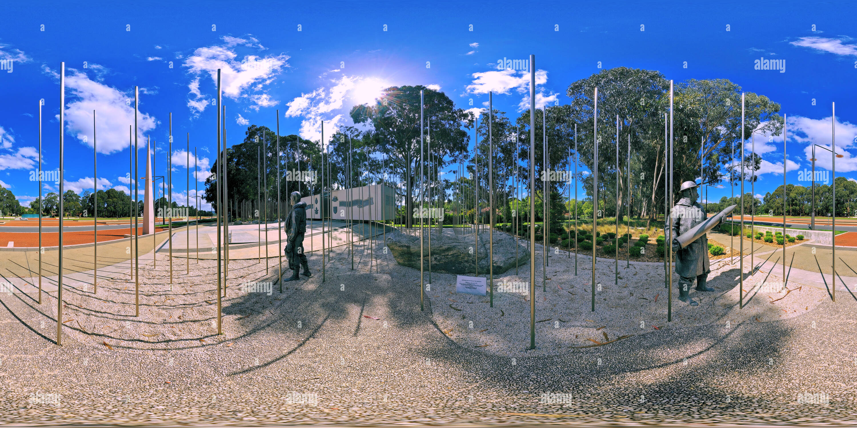 360° view of Canberra - ANZAC Parade Memorials - Korea - Alamy