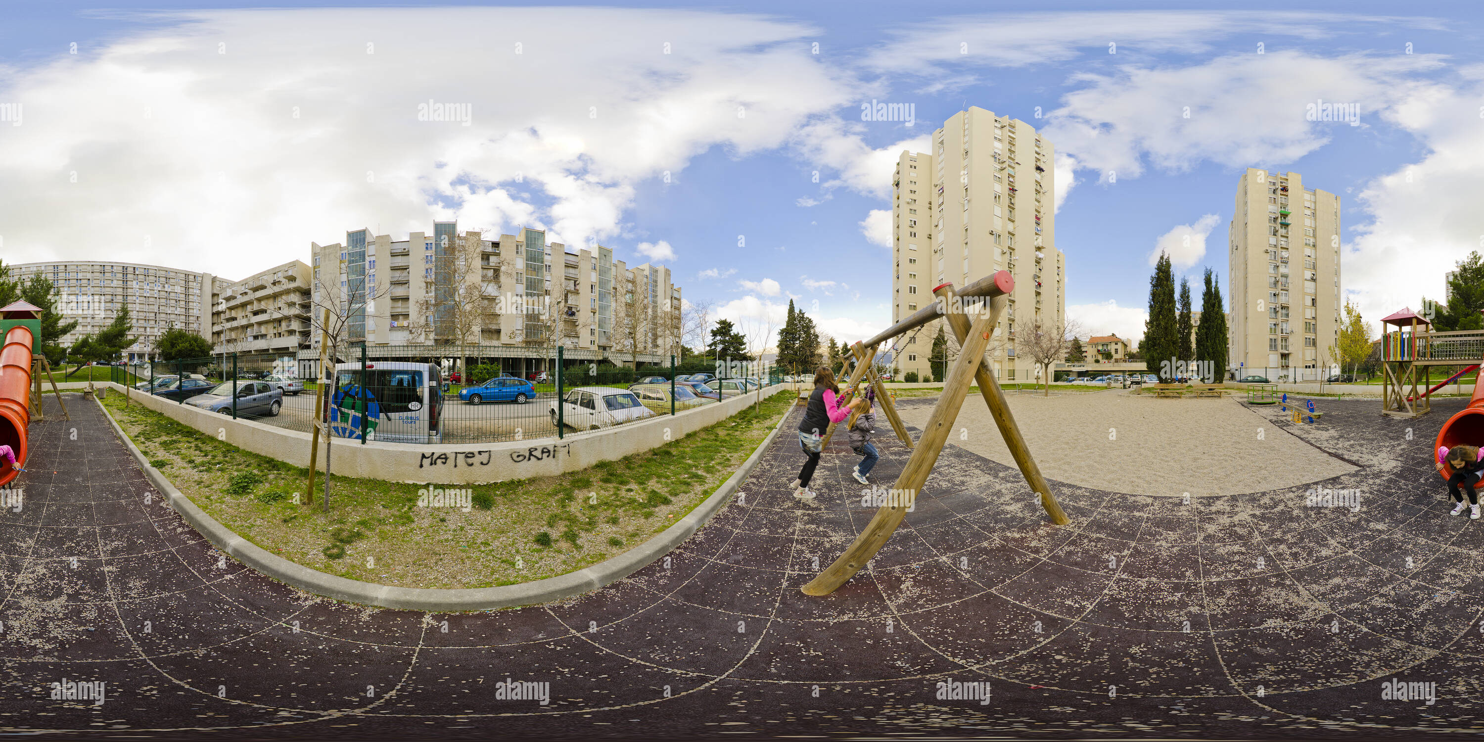 360° view of Playground Spinut in Split Croatia - Alamy