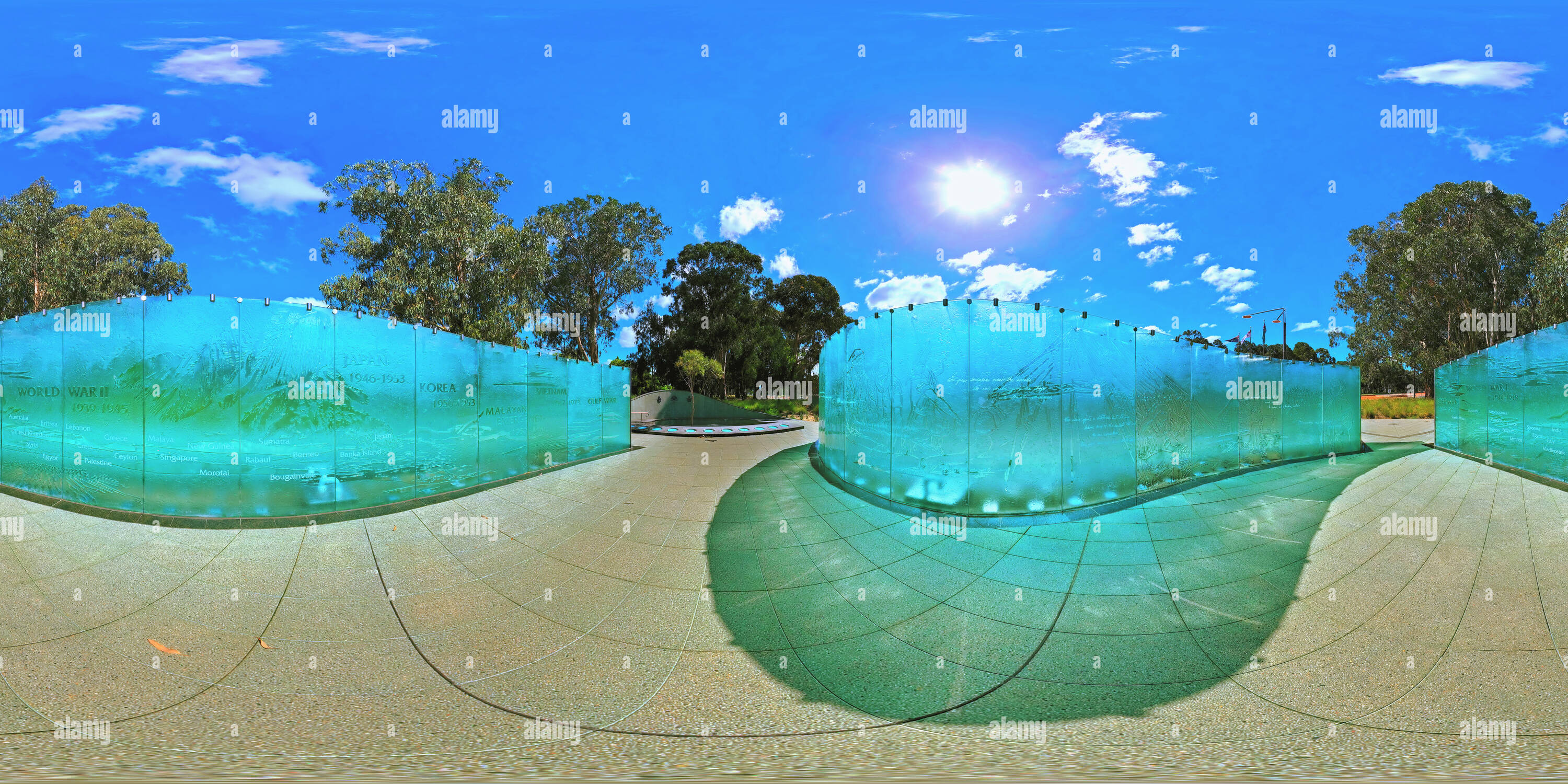 360° view of Canberra - ANZAC Parade Memorials - Aust Service Nurses ...