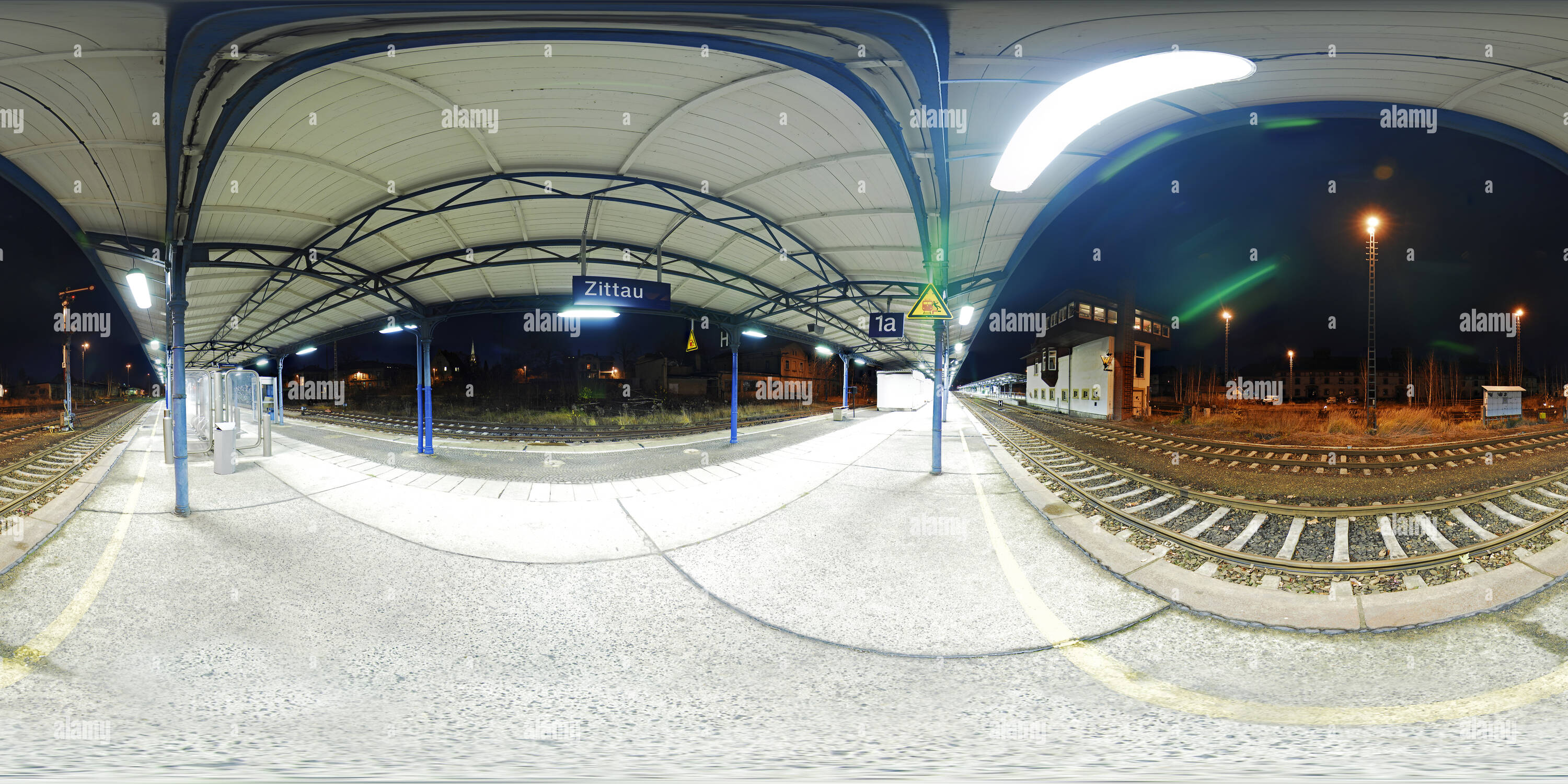 360° view of Bahnhof Zittau Gleis 1a - Alamy