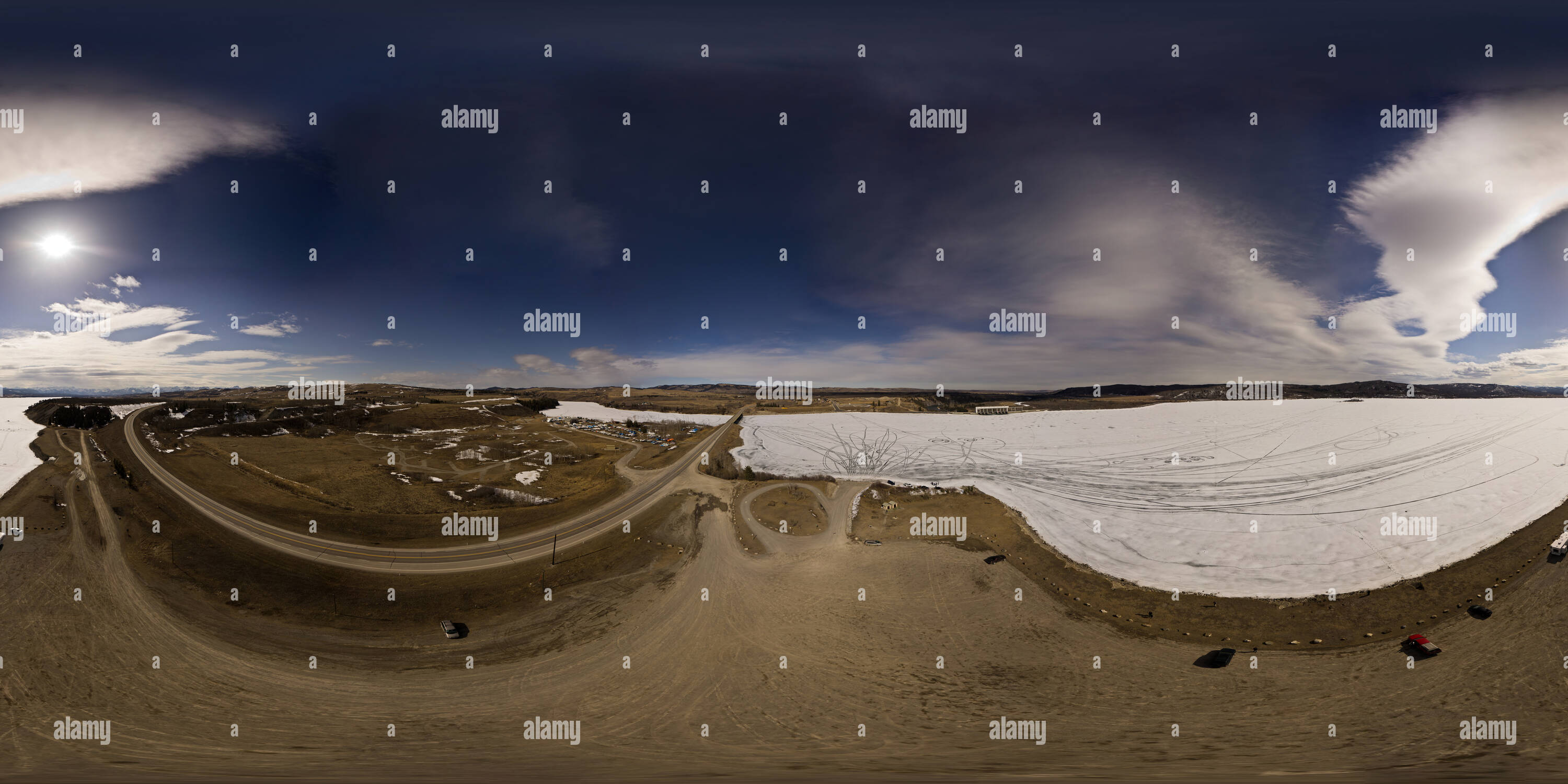 360° view of Ghost Lake in Alberta, Canada - Alamy