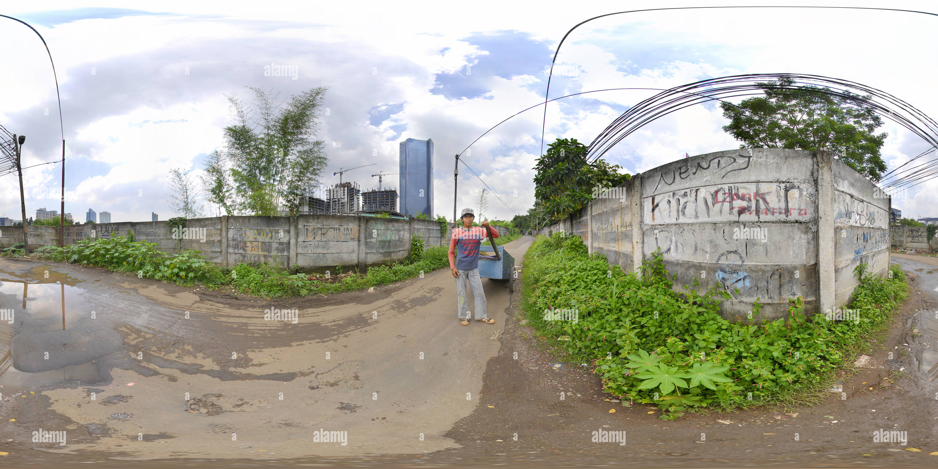 360° view of Garbage Collector, Jakarta - Alamy