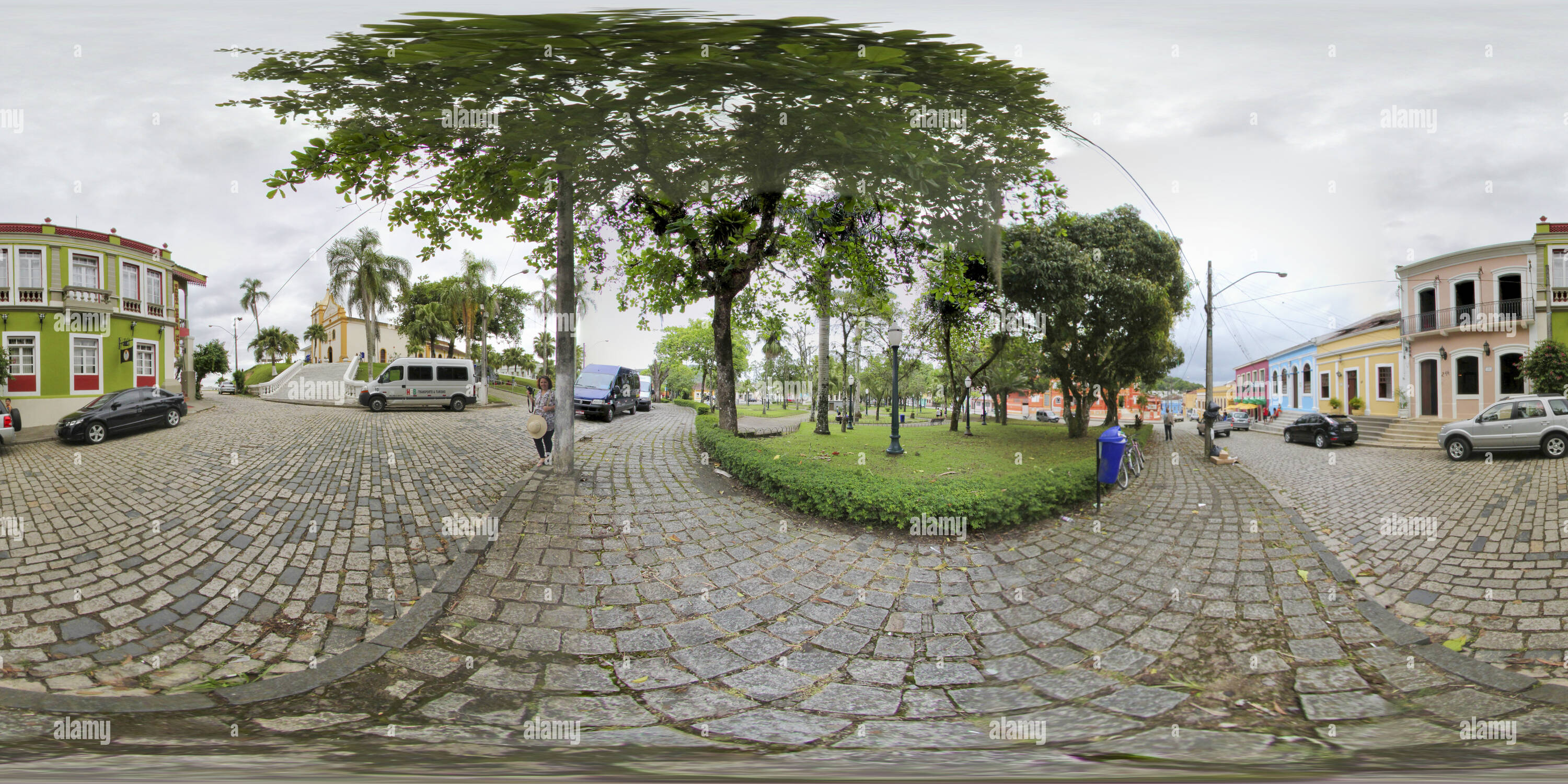 360° view of Praça Coronel Macedo - Alamy