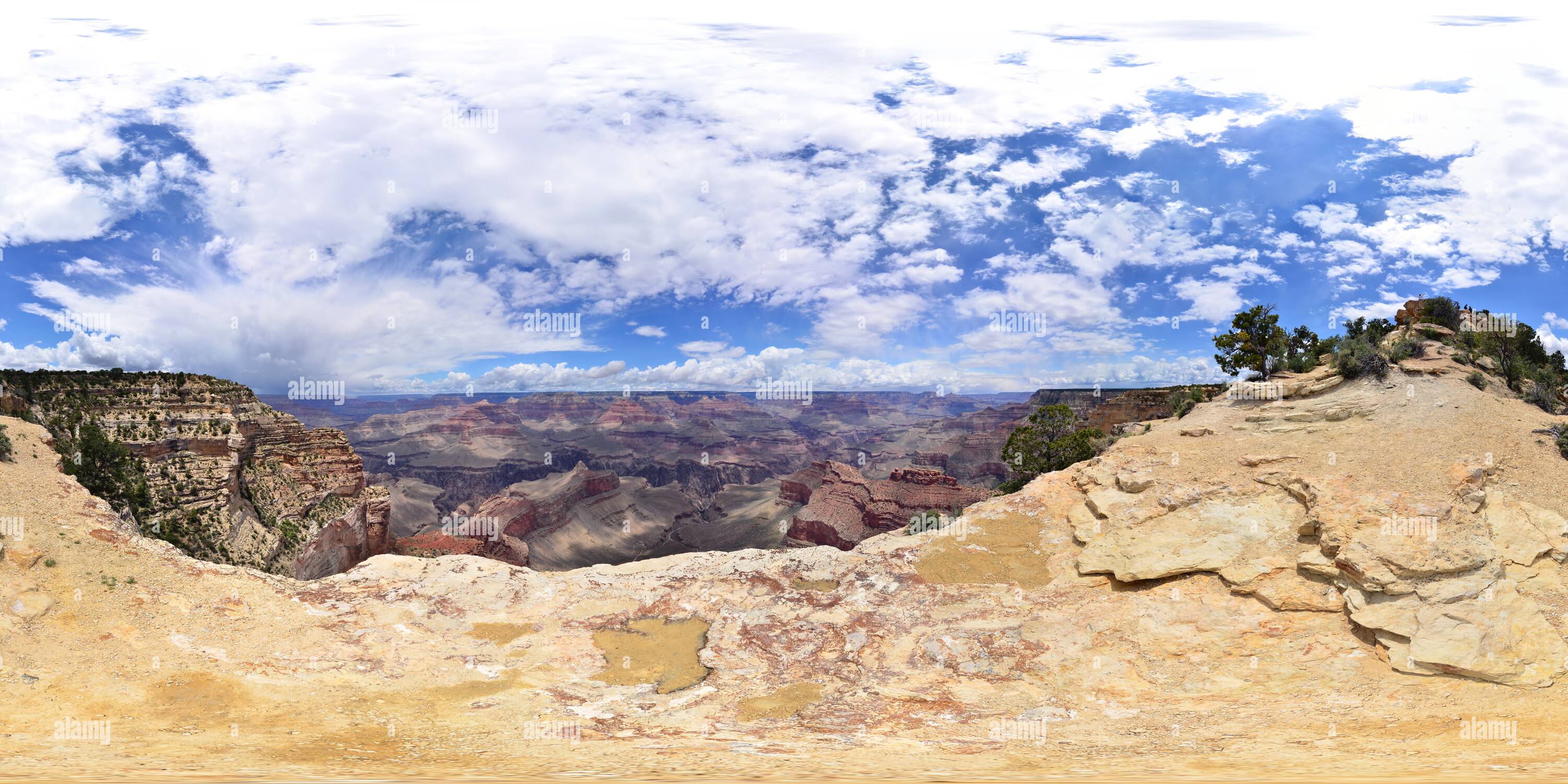 360° view of Grand Canyon South Rim from Powell Point - Alamy