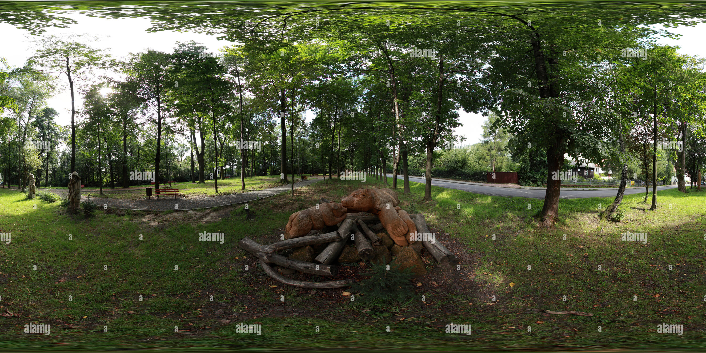 360° view of Park in Bystra - Alamy
