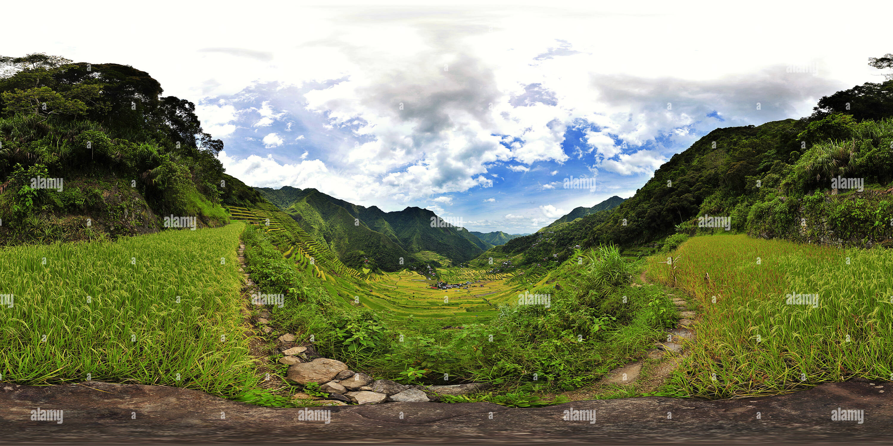 360° view of Batad Rice Terraces, Banaue, Ifugao, Philippines - Alamy